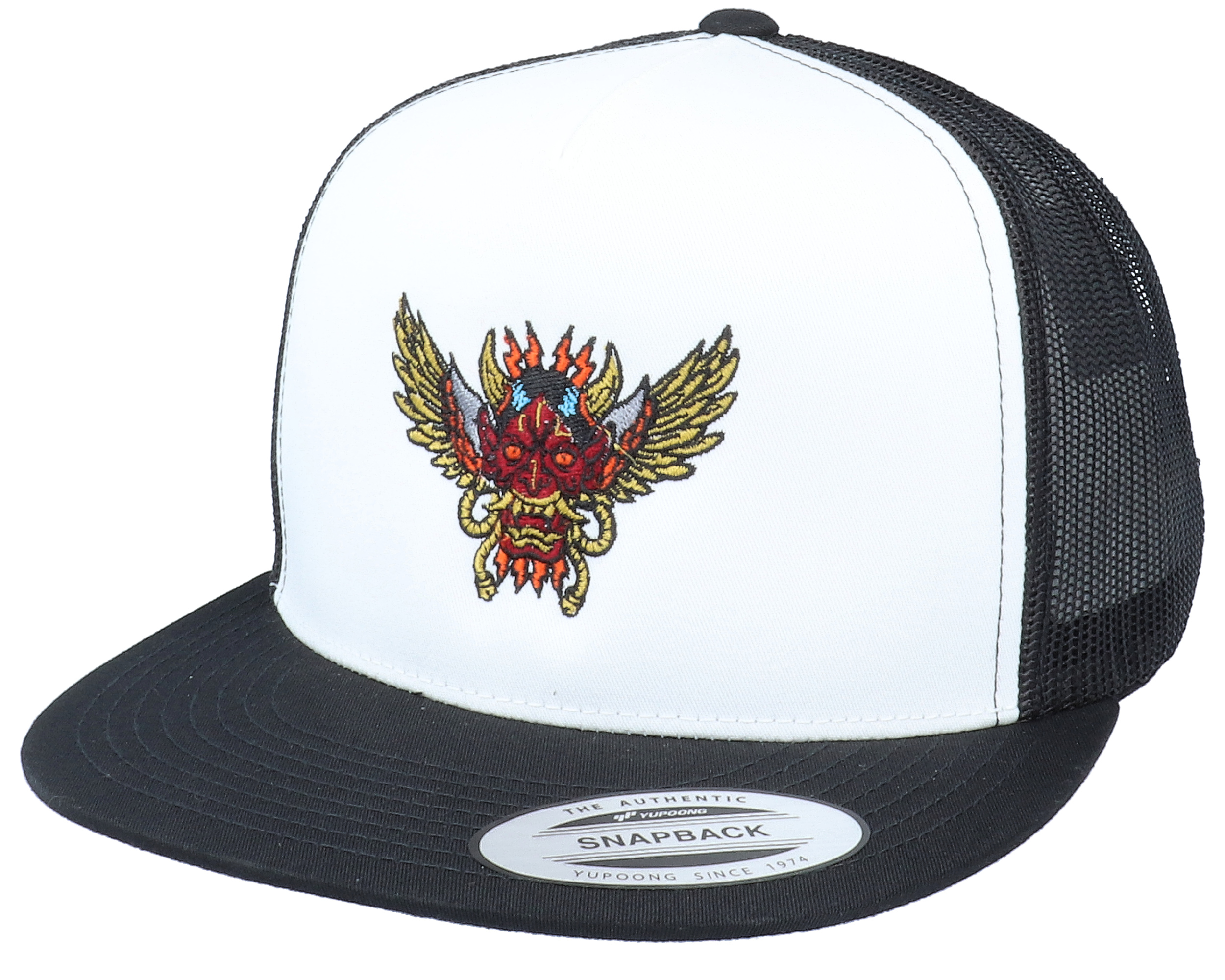 Winged Oni Black Trucker | Hatstoreworld.com