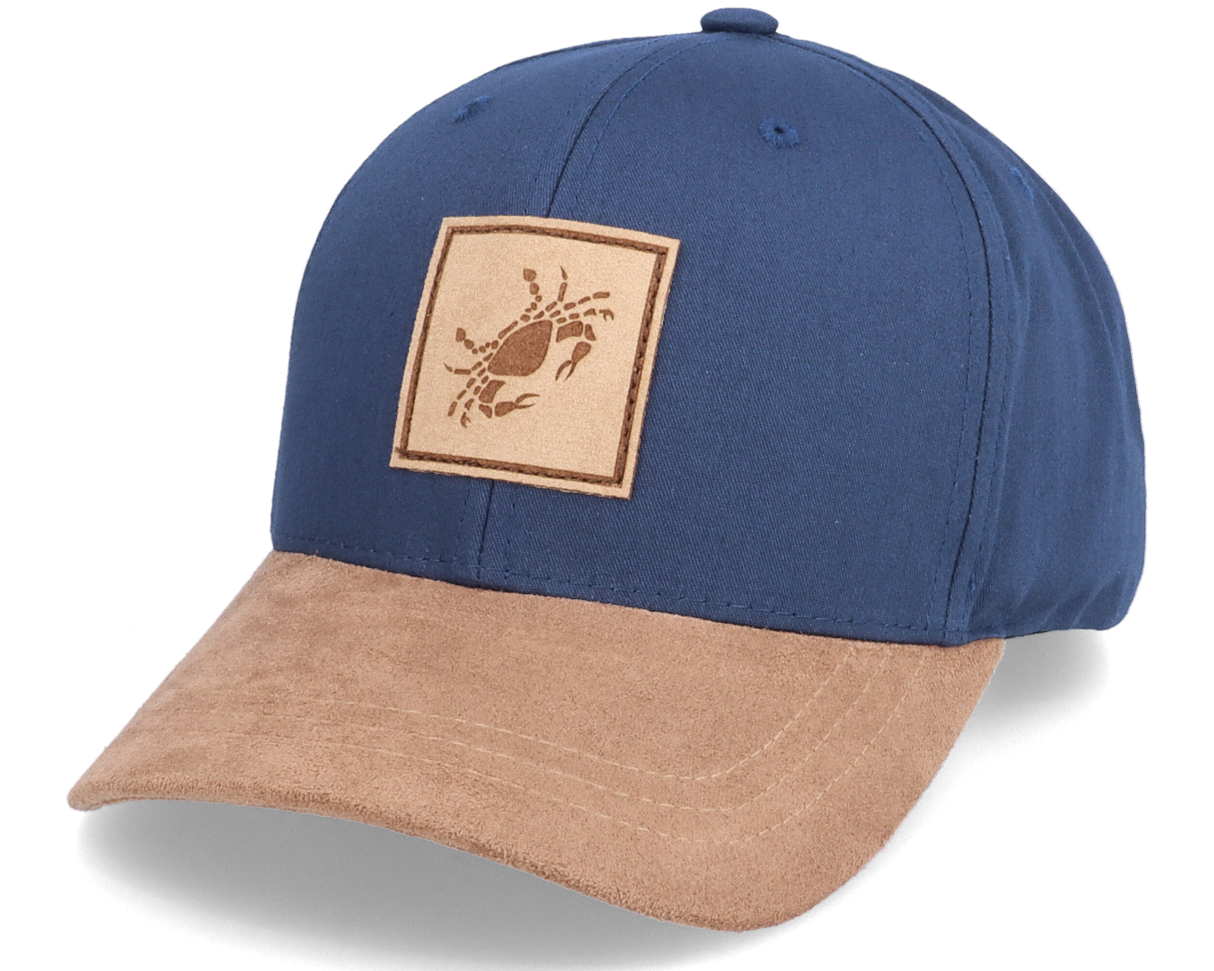 Cancer Zodiac Patch Navy/Suede Adjustable - Astrology | Hatstoreworld.com