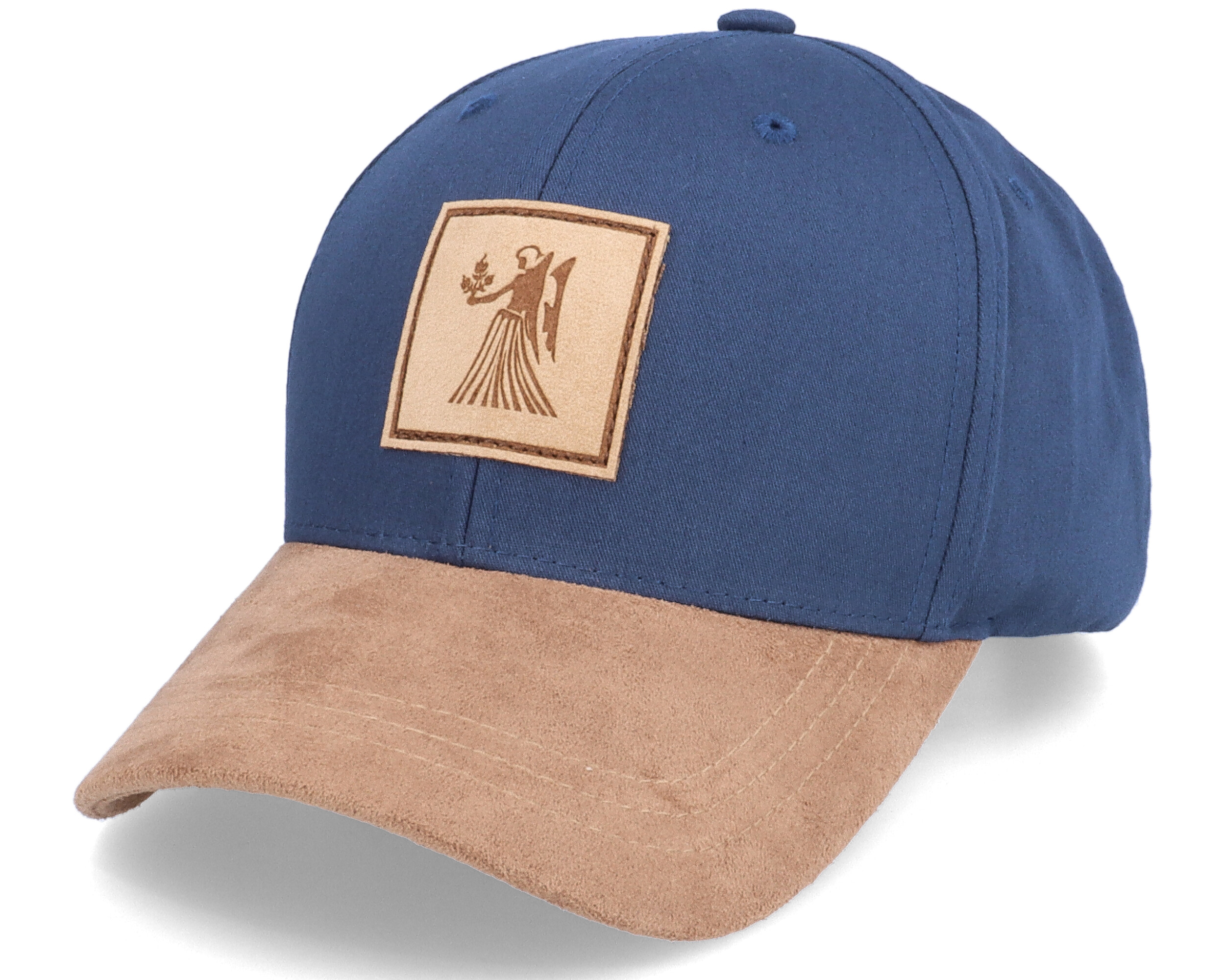 Virgo Zodiac Patch Navy/Suede Adjustable | Hatstoreworld.com