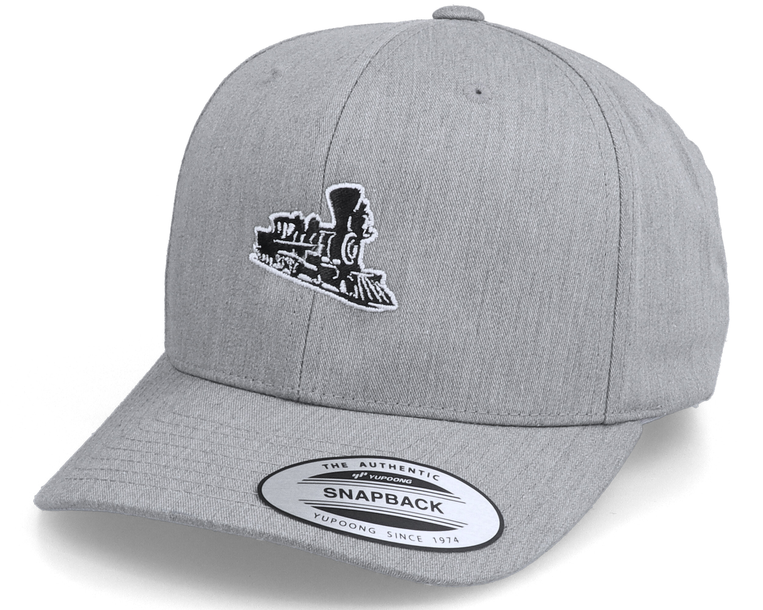 Kids Train Locomotive Heather Grey Adjustable - Kiddo Cap | Hatstore.de