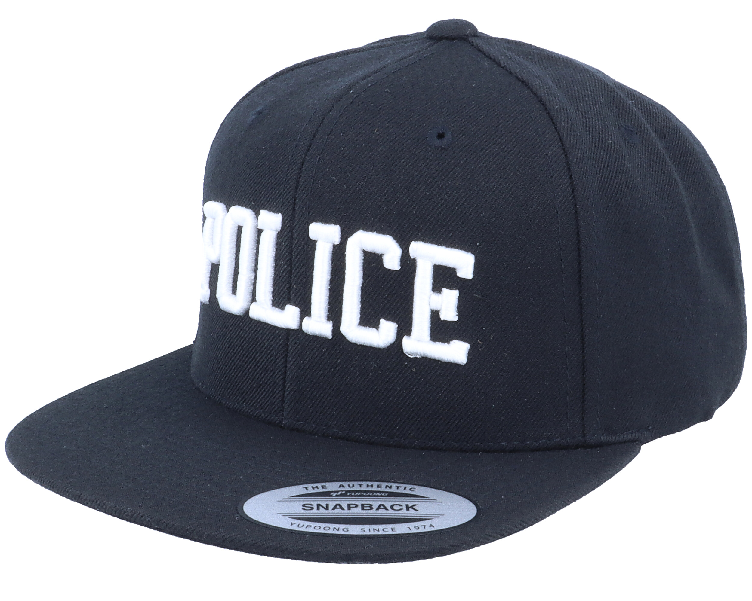 Police 3D Black Snapback | Hatstoreworld.com