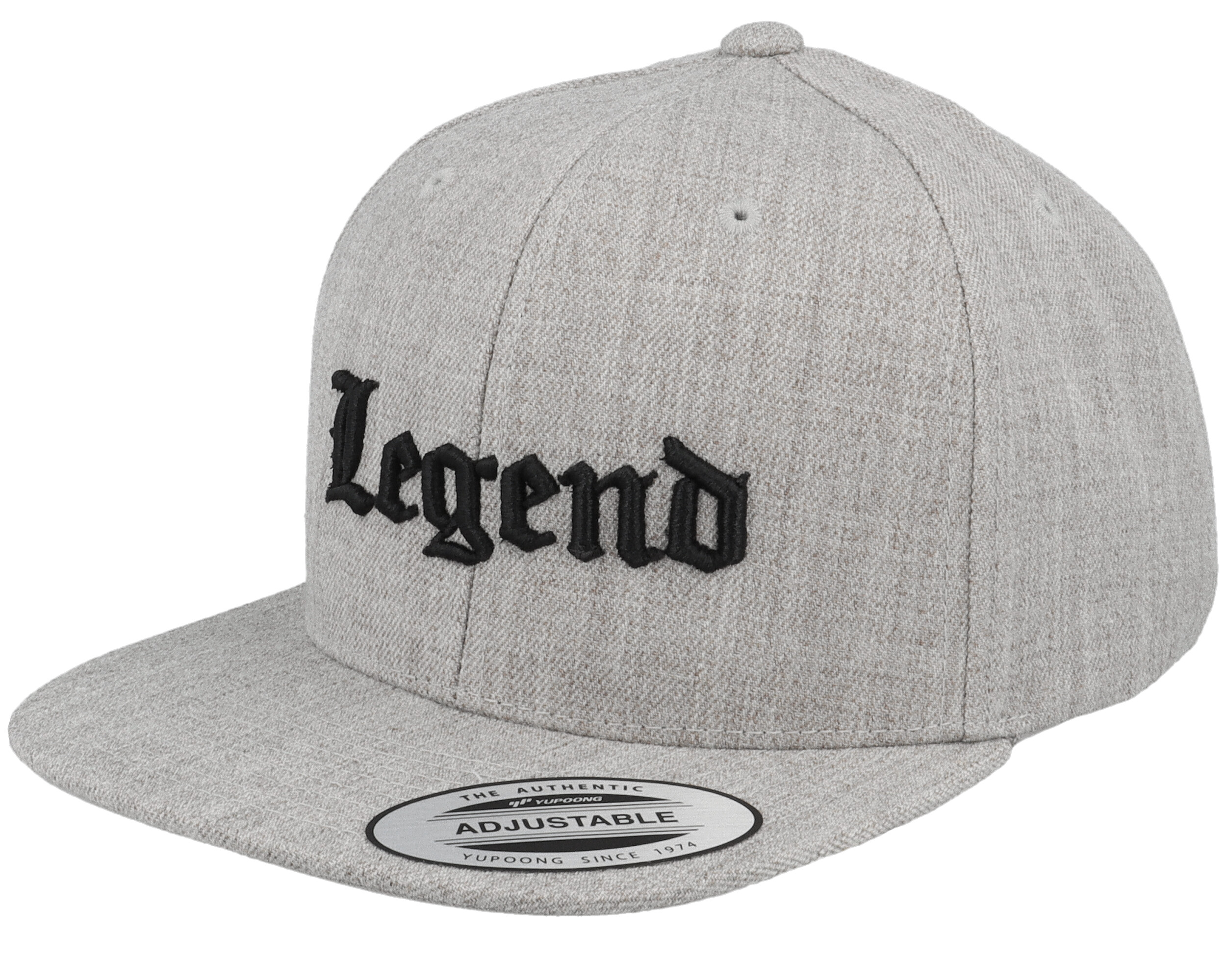 Kids Legend Old English 3d Heather Grey Snapback - Kiddo Cap ...