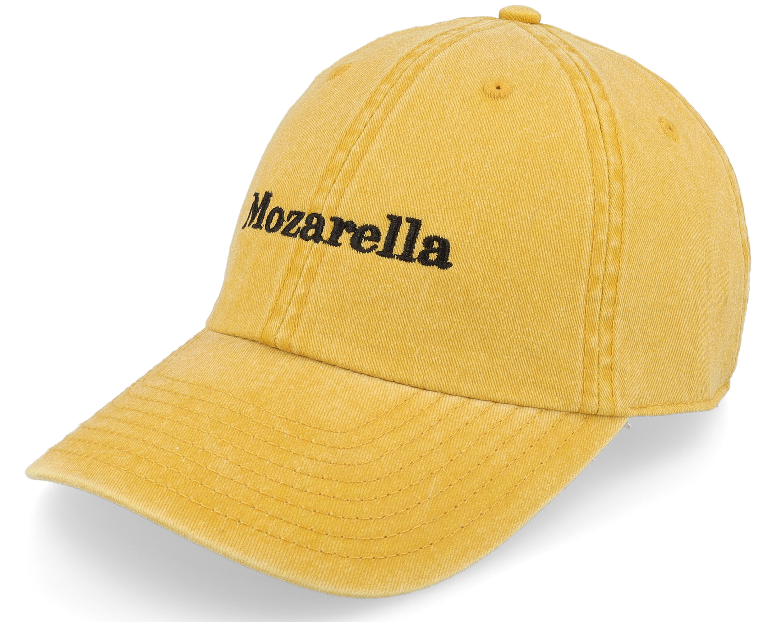 Mozarella Washed Mustard Dad Cap | Hatstoreworld.com