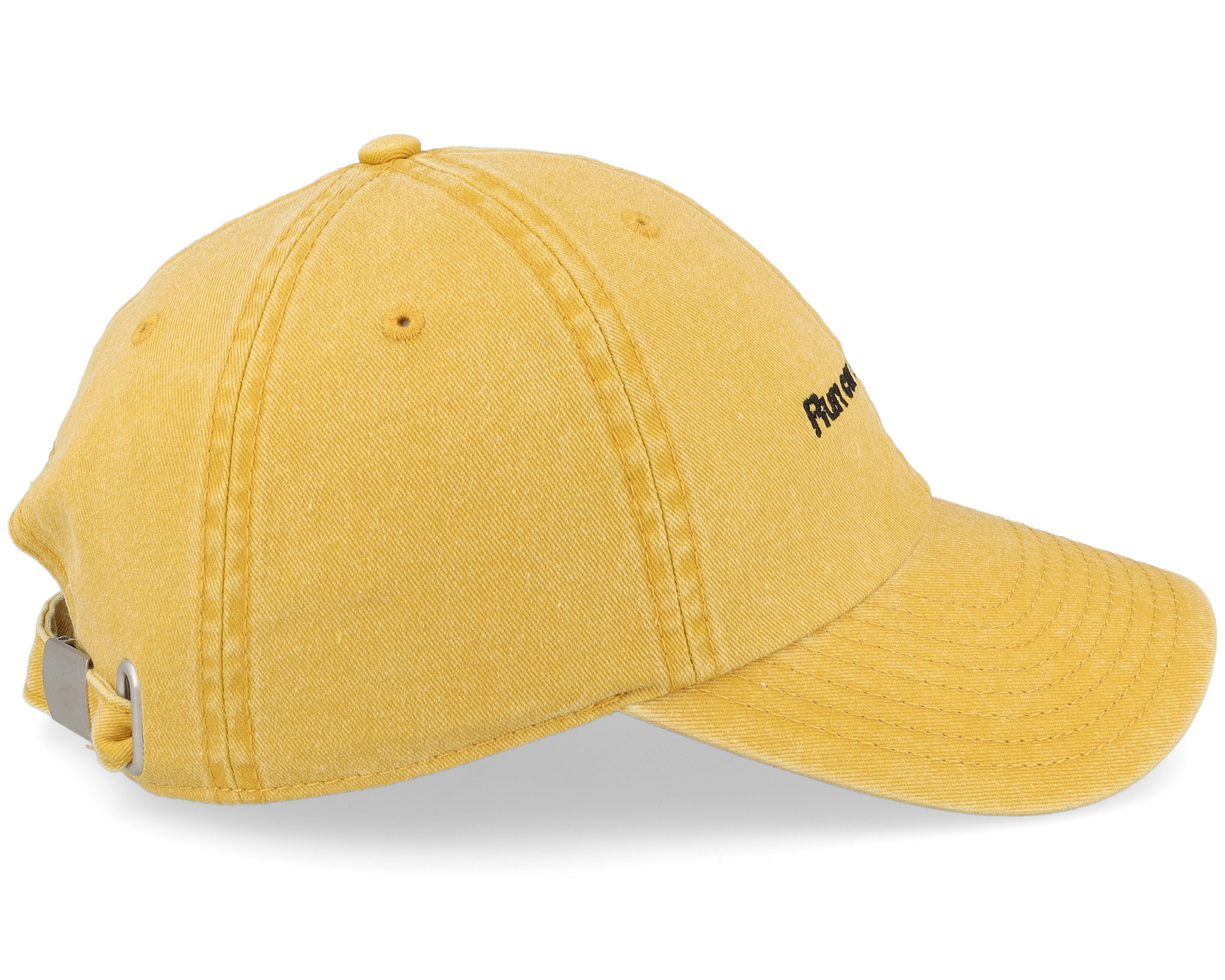 Run Car Snow Pen Washed Mustard Dad Cap - Iconic cap | Hatstoreworld.com