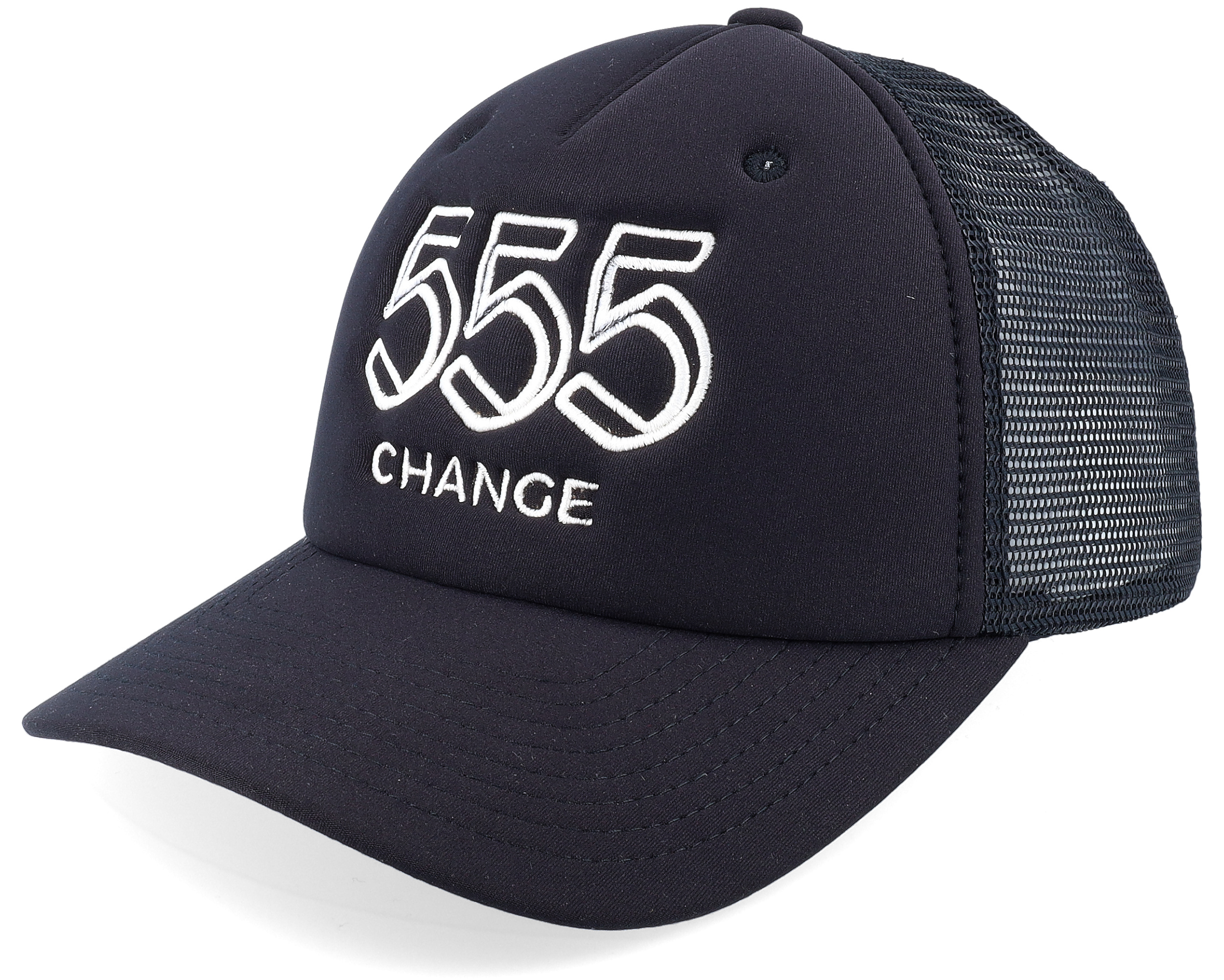 555 Change Foam Black Trucker | Hatstoreworld.com