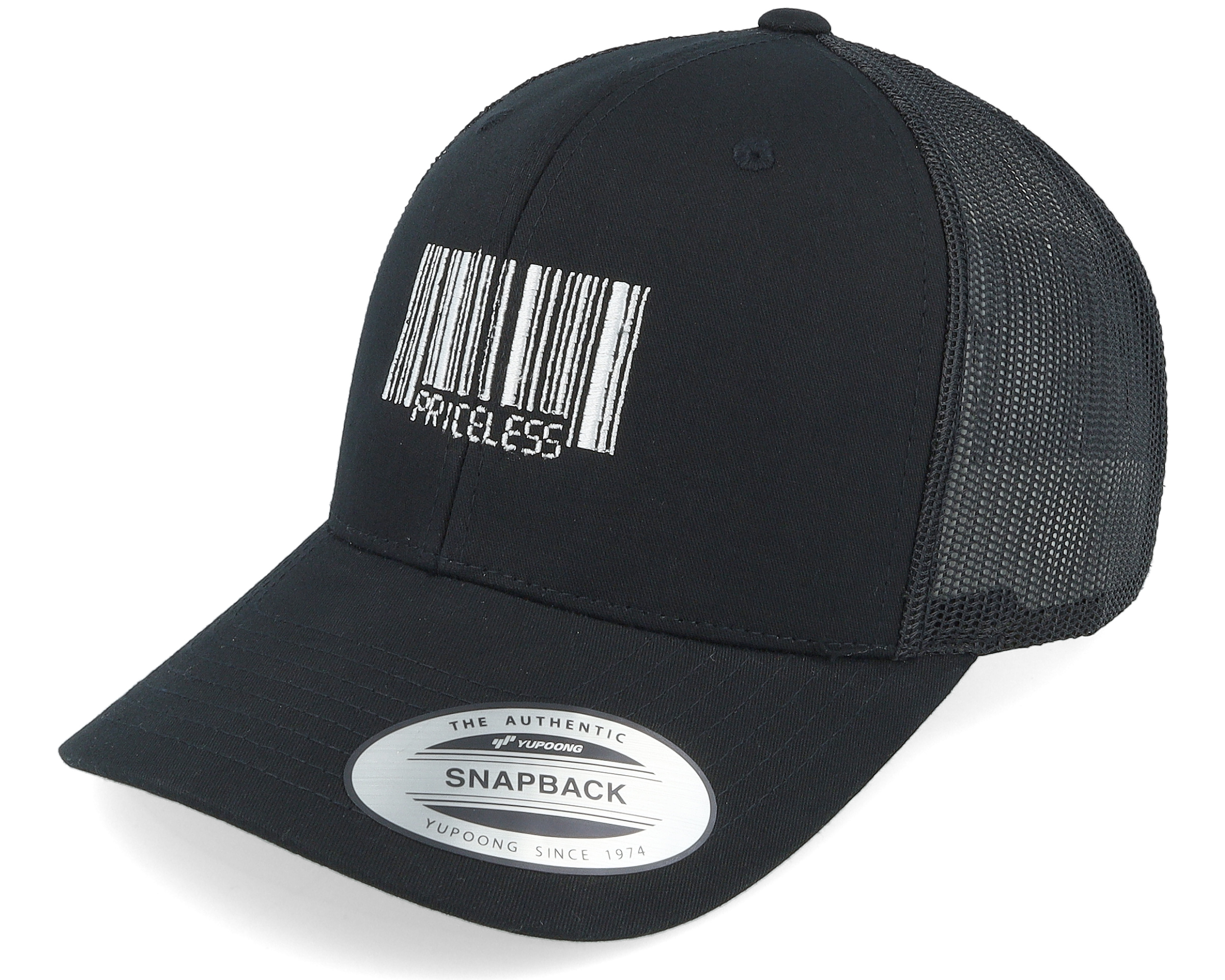 Priceless Barcode Black Trucker | Hatstoreworld.com