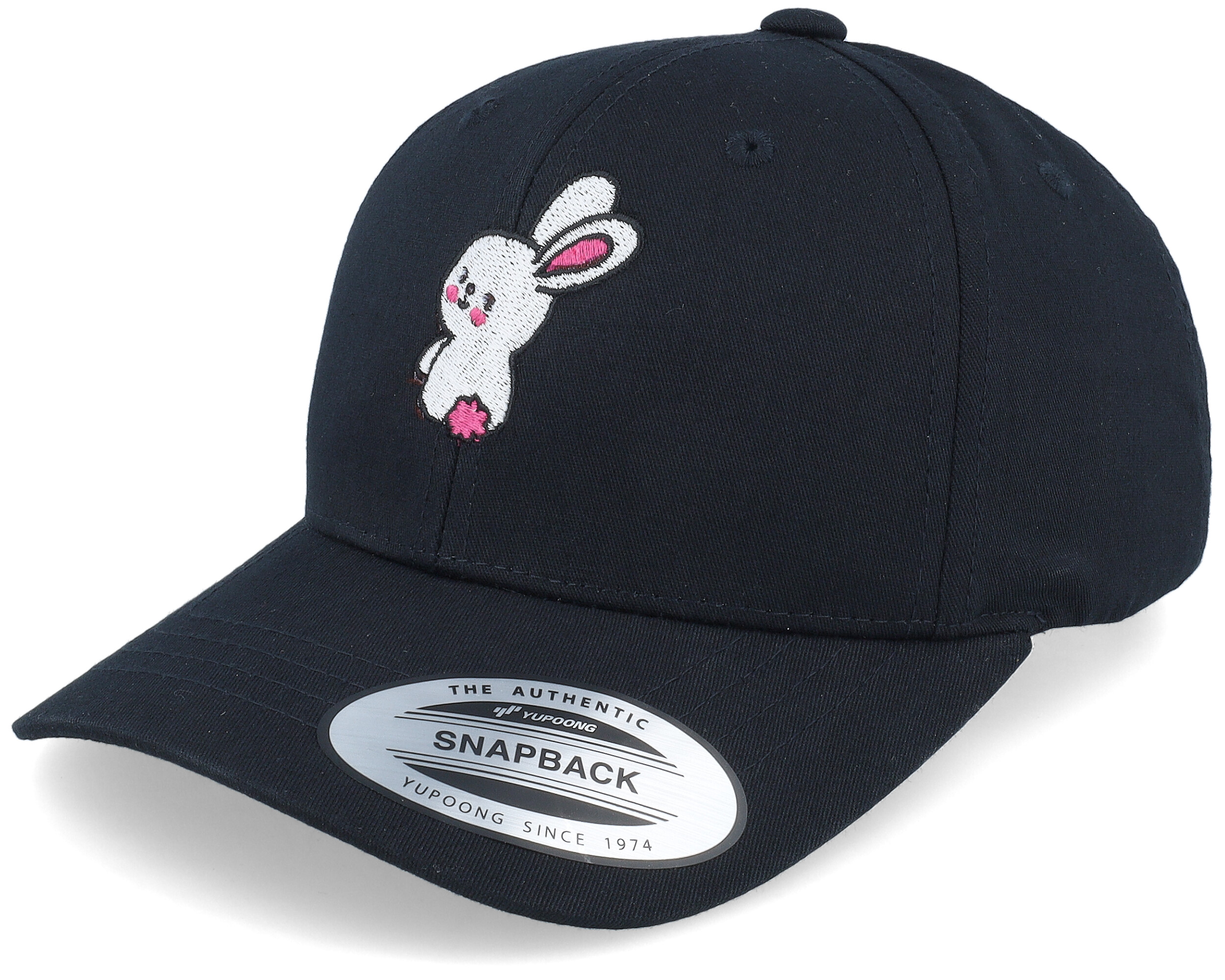 Kids Little Cute Bunny Black Adjustable - Kiddo Cap | Hatstore.de