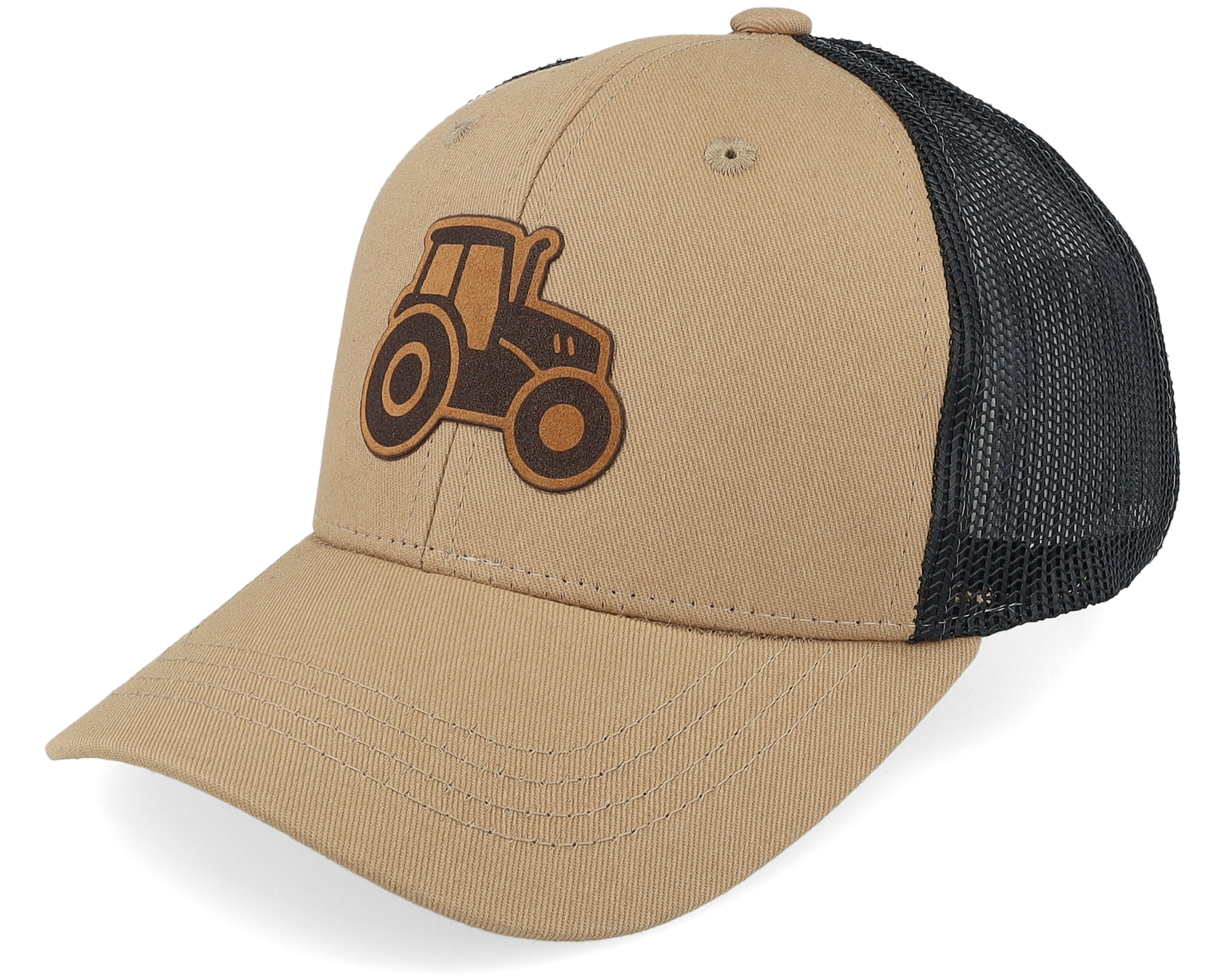 Kids Tractor Engraved Patch Caramel/Black Trucker - Kiddo Cap cap ...