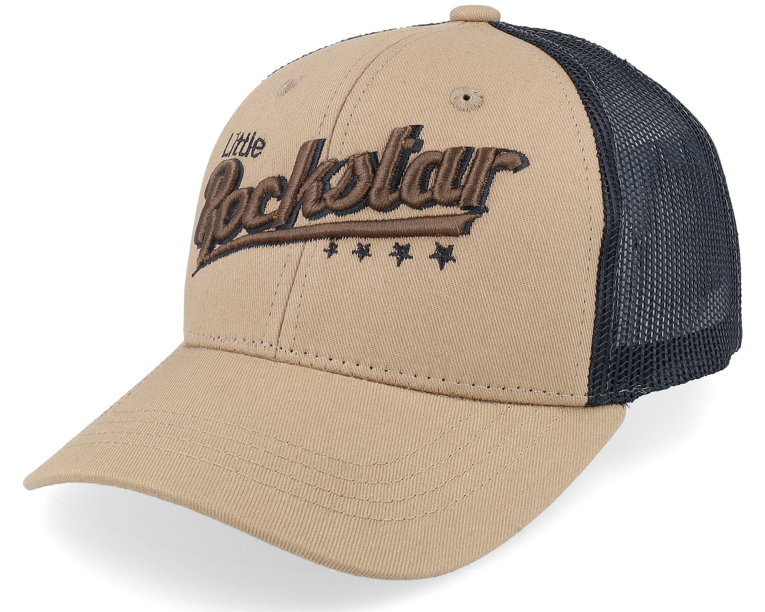 Kids Little Rockstar Caramel/Black Trucker | Hatstoreworld.com