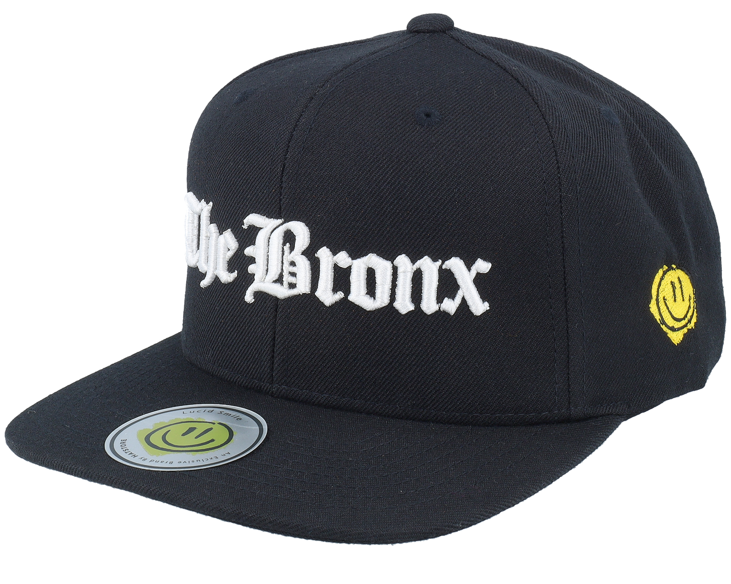 The Bronx 3d Script Black Snapback - Lucid Smile หมวก | Hatstore.com