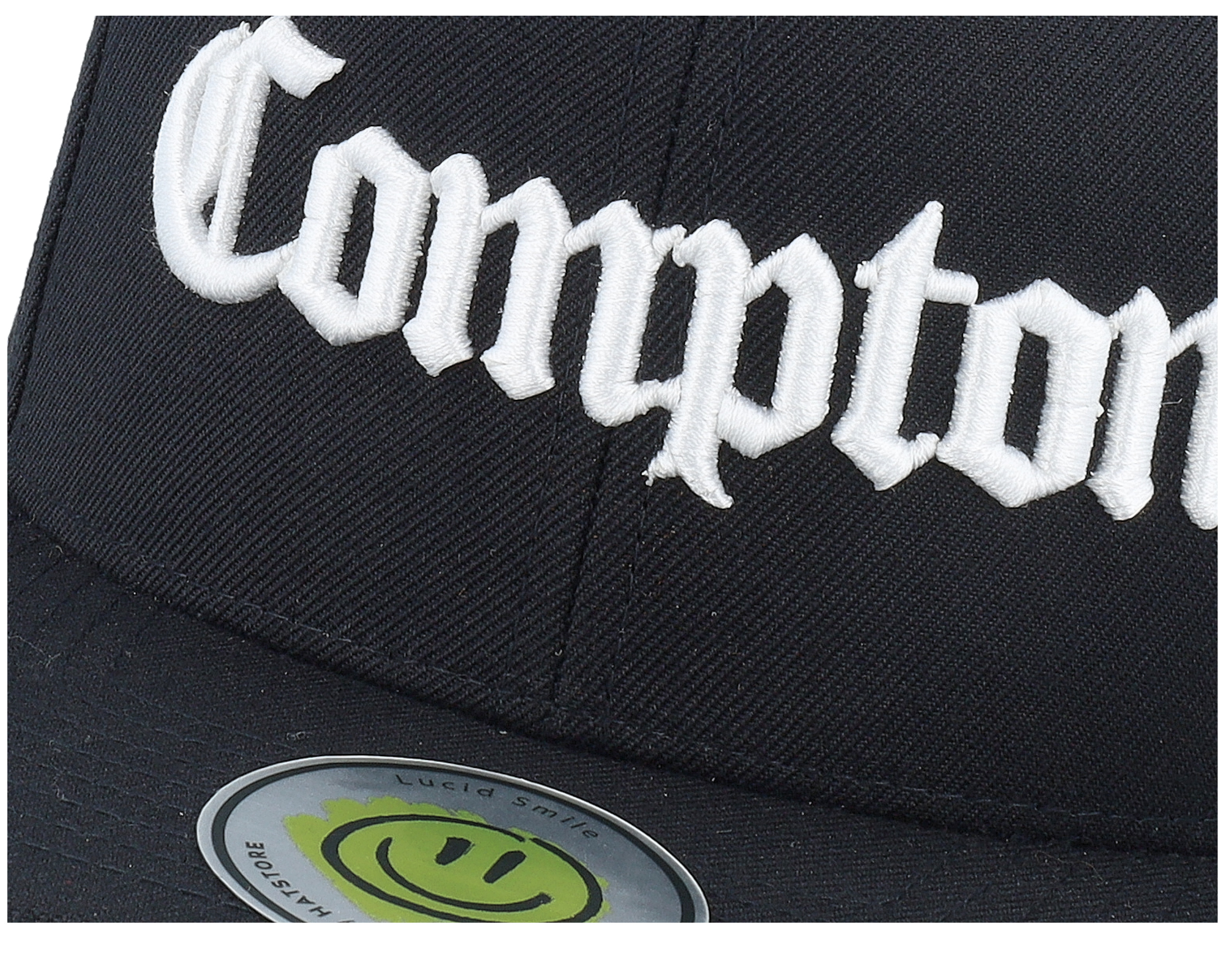 Compton 3d Script Black Snapback - Lucid Smile キャップ、 | Hatstore.com