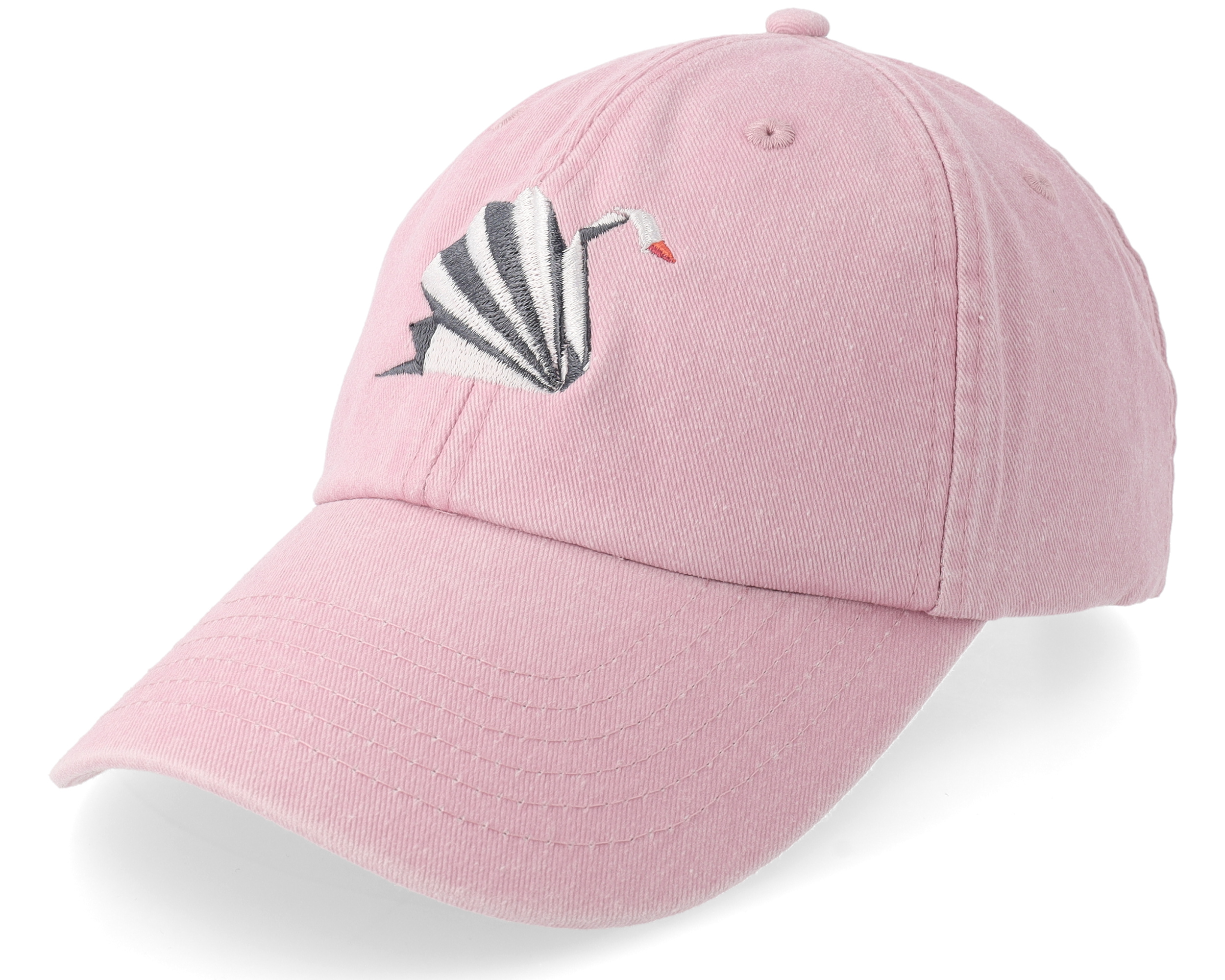 Origami Swan Vintage Washed Dusky Pink Dad Cap - Hatstore.se