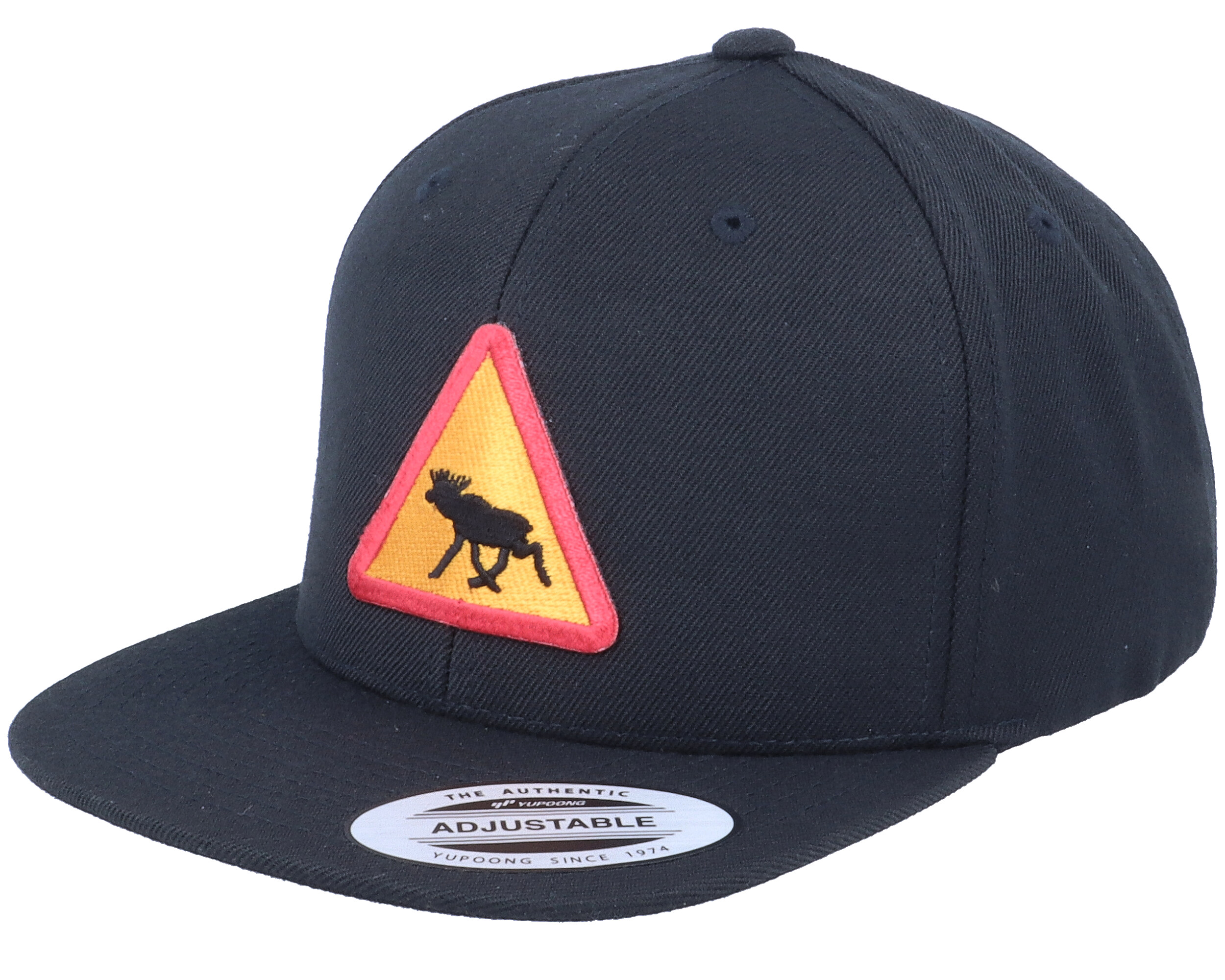 Kids Moose Patch Black Snapback | Hatstoreworld.com