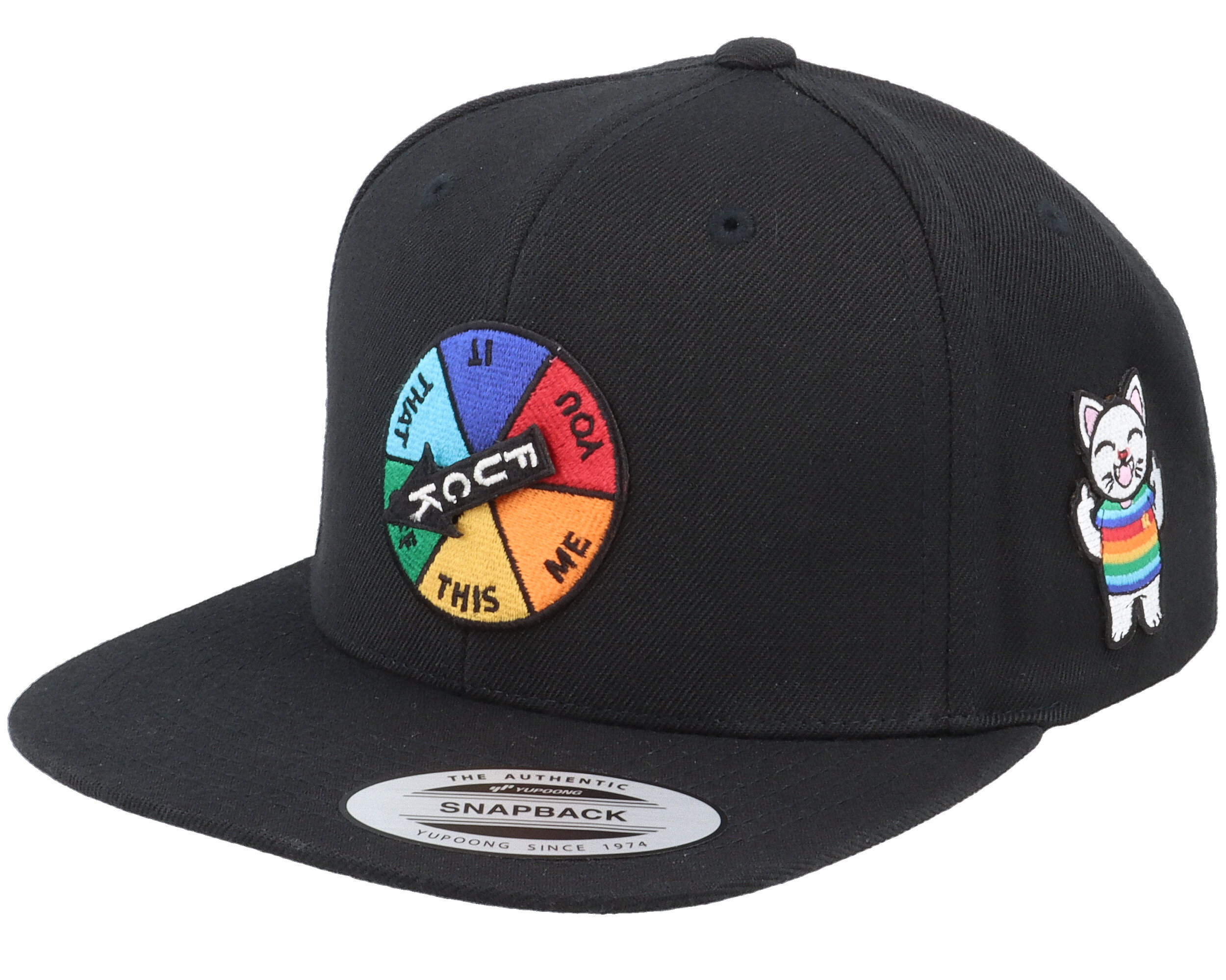 Spinner Wheel Black Snapback | Hatstoreworld.com