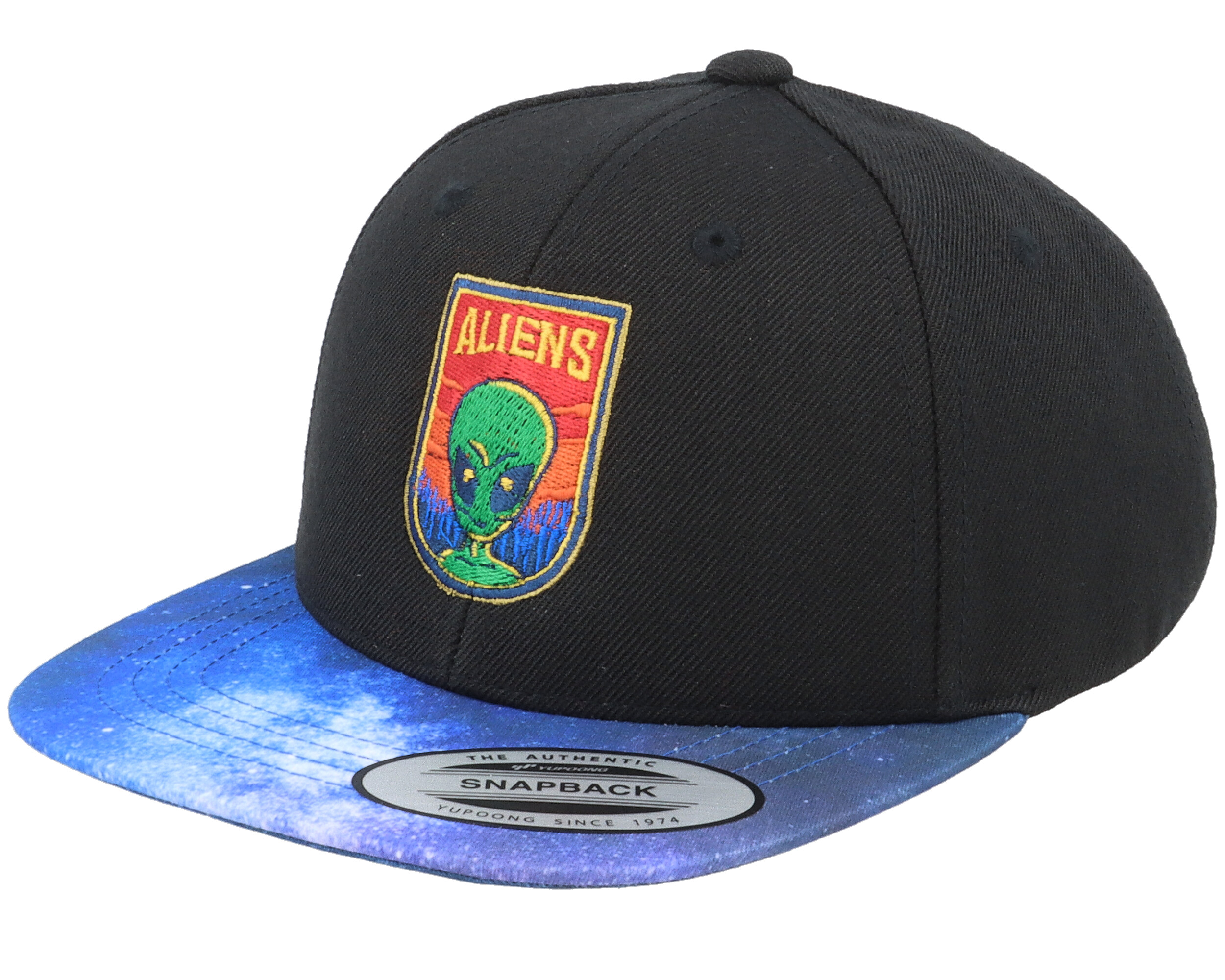 Kids Aliens Logo Black/Space Snapback | Hatstoreworld.com