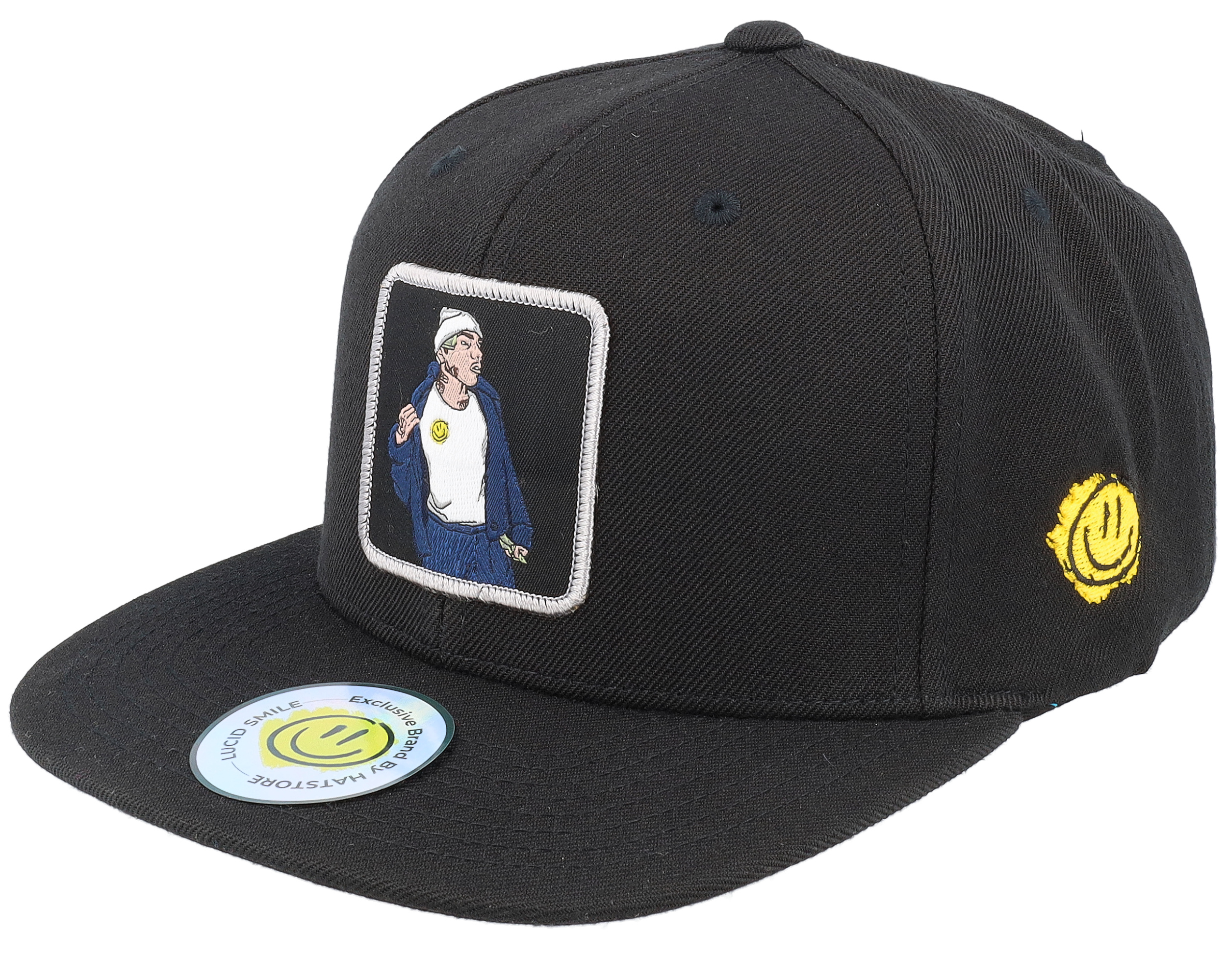 Flexiing Cash Patch Black/Black Snapback - Lucid Smile Cap | Hatstore.com