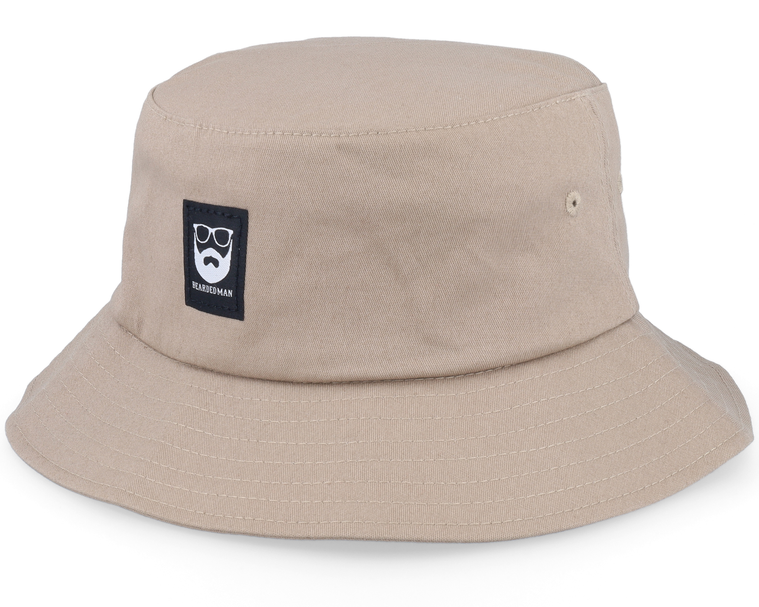 Bm Logo Blk Woven Khaki Bucket | Hatstoreworld.com
