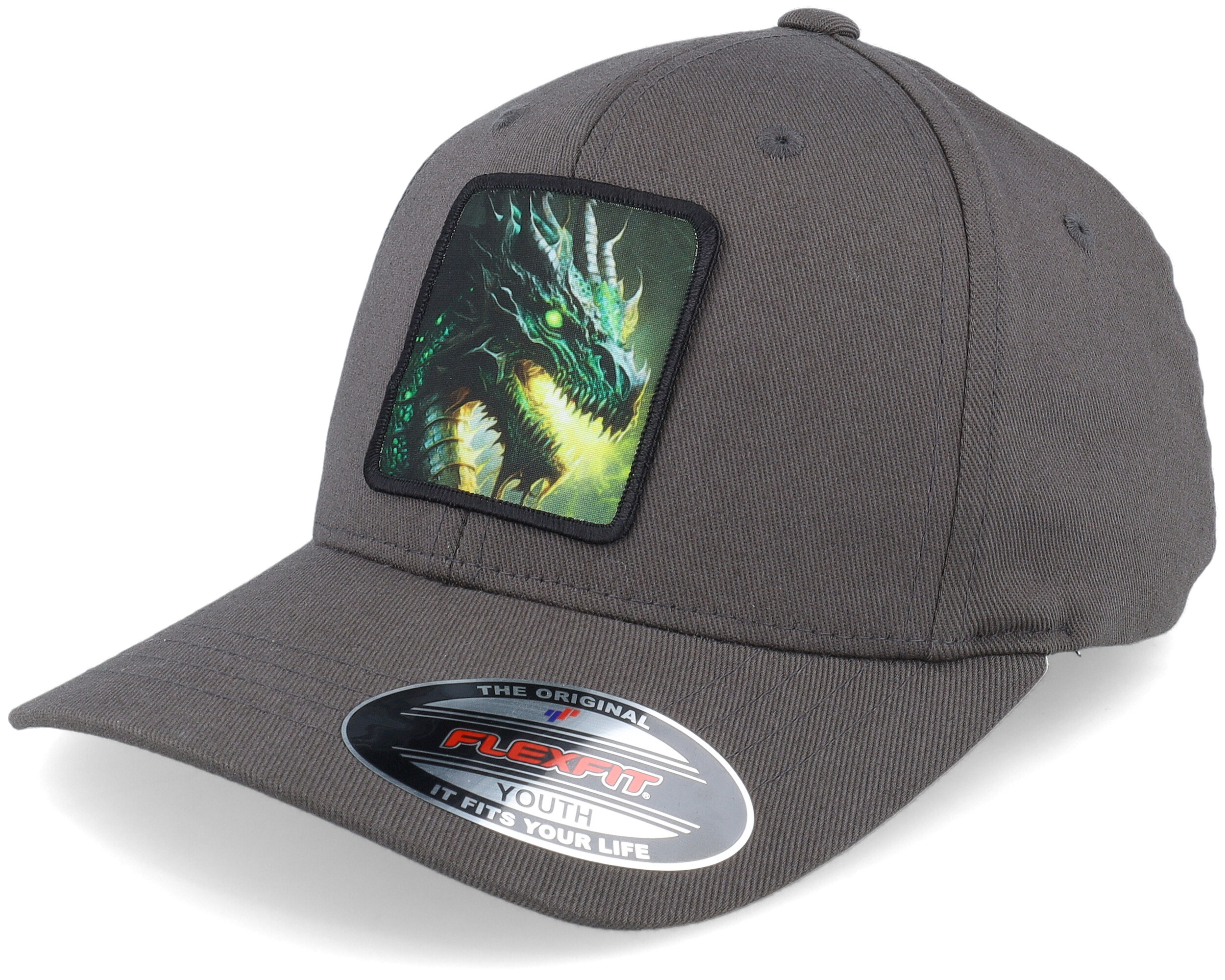Kids Green Dragon Charcoal Adjustable | Hatstoreworld.com