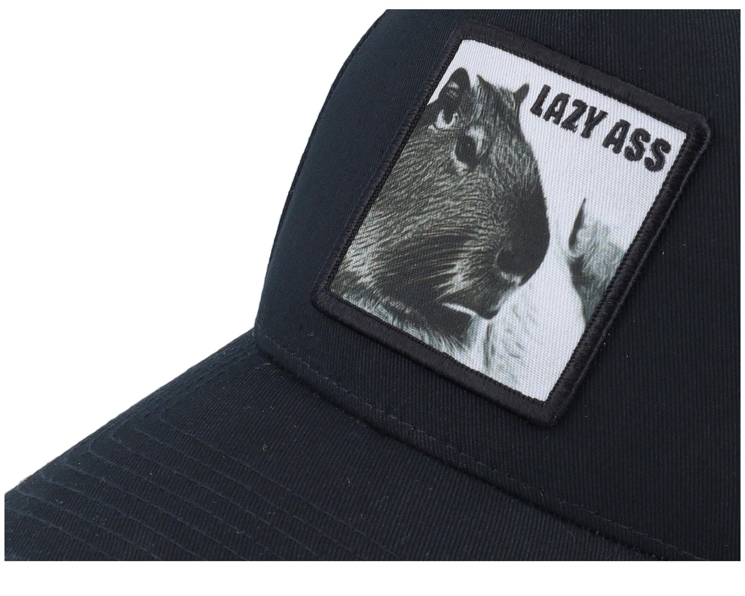 Lazy Capybara Black A-frame Adjustable - Iconic cap | Hatstoreworld.com
