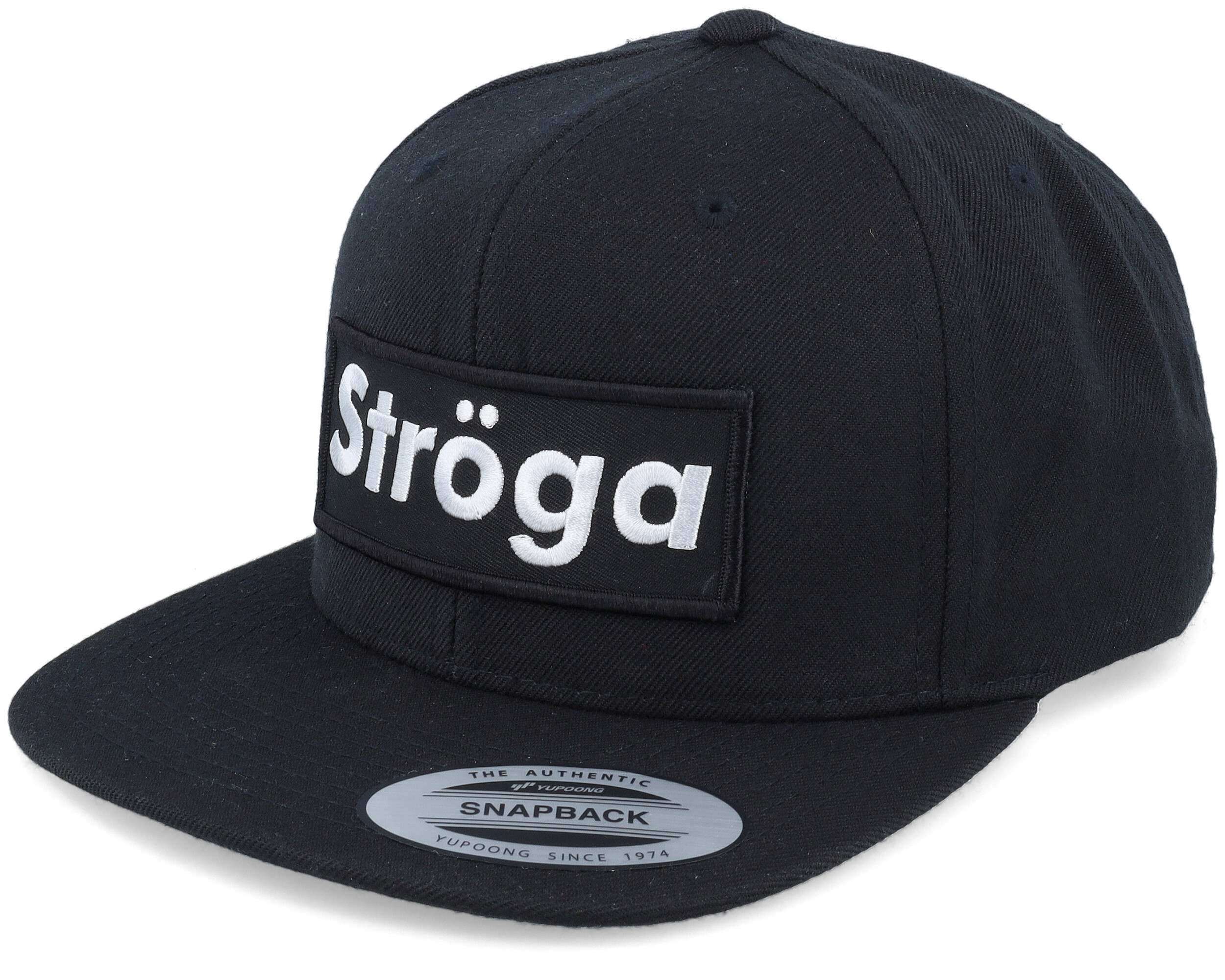 Ströga Black Snapback - Iconic | Hatstoreworld.com