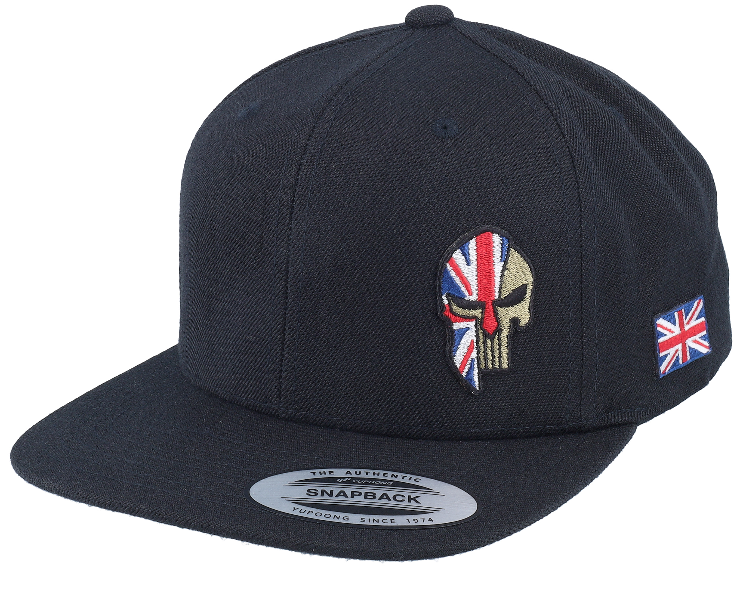 Uk Army Skull Black Snapback | Hatstoreworld.com