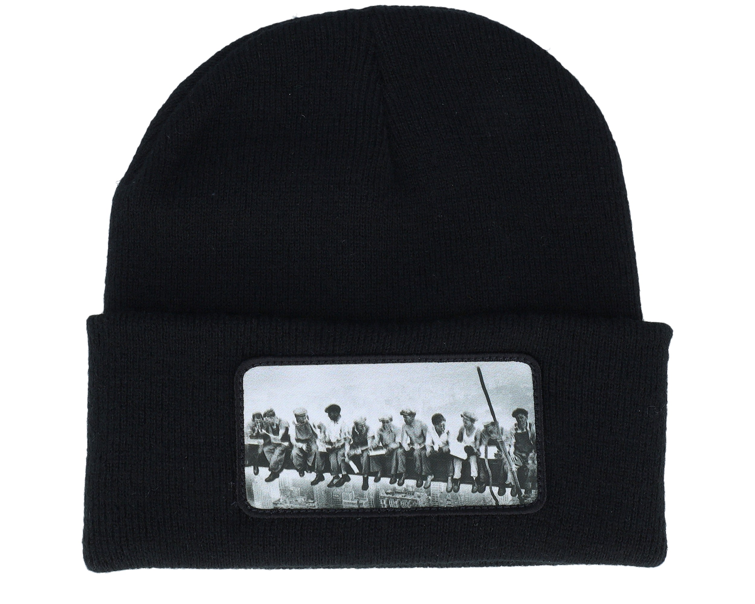 Lunch Atop A Skyscraper Beanie Black Cuff - Public Domain ...