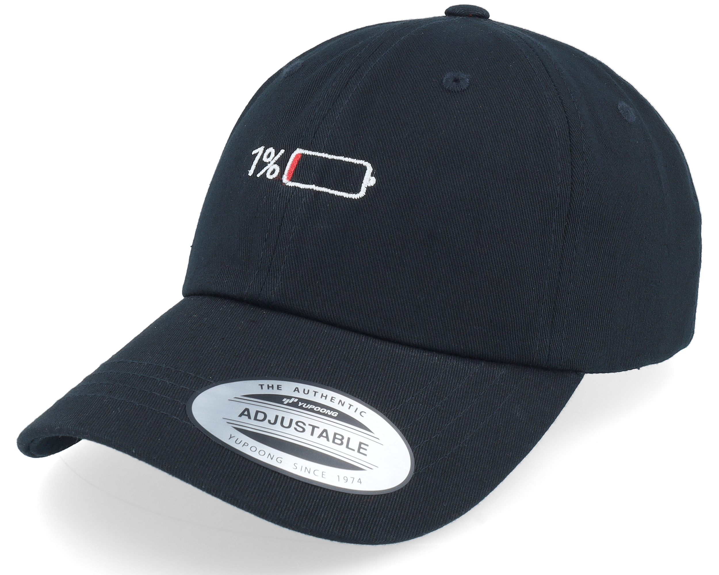 Low Battery Black Dad Cap - Iconic | Hatstoreworld.com