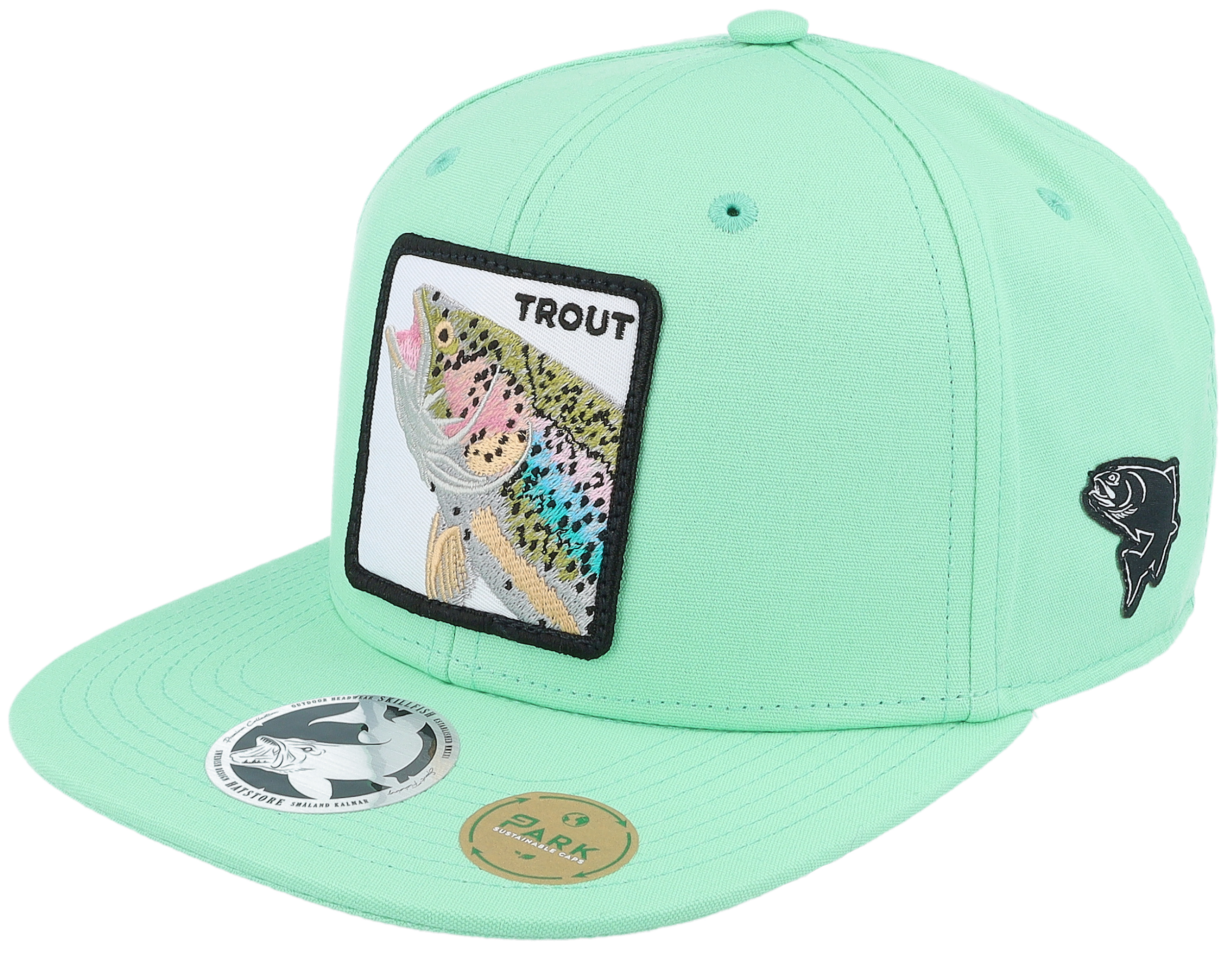 Pro Fishing Trout Teal Sustainable Snapback | Hatstoreworld.com