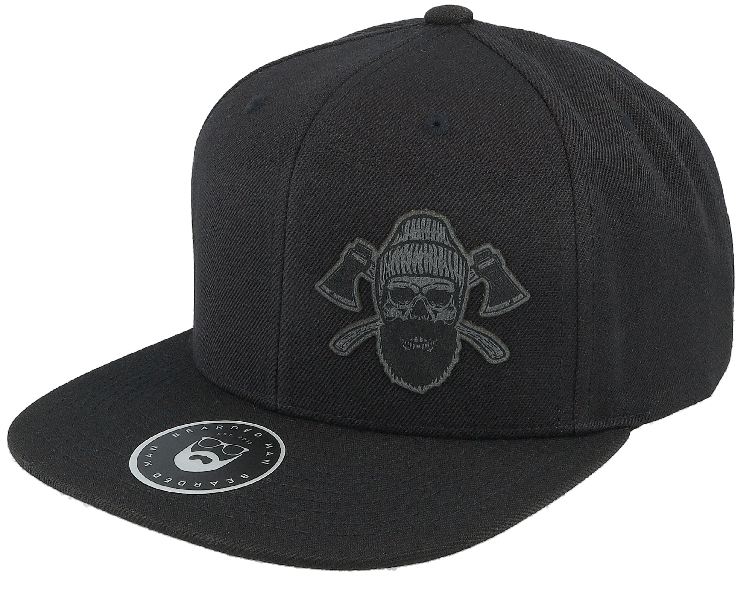 Bone Beard Axes Black Snapback | Hatstoreworld.com
