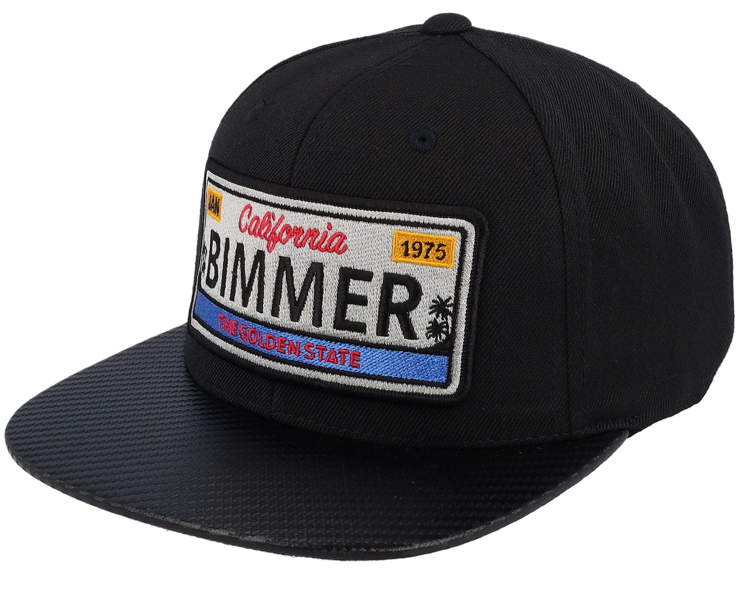 Bimmer License Plate Black/Carbon Snapback - Iconic | Hatstoreworld.com