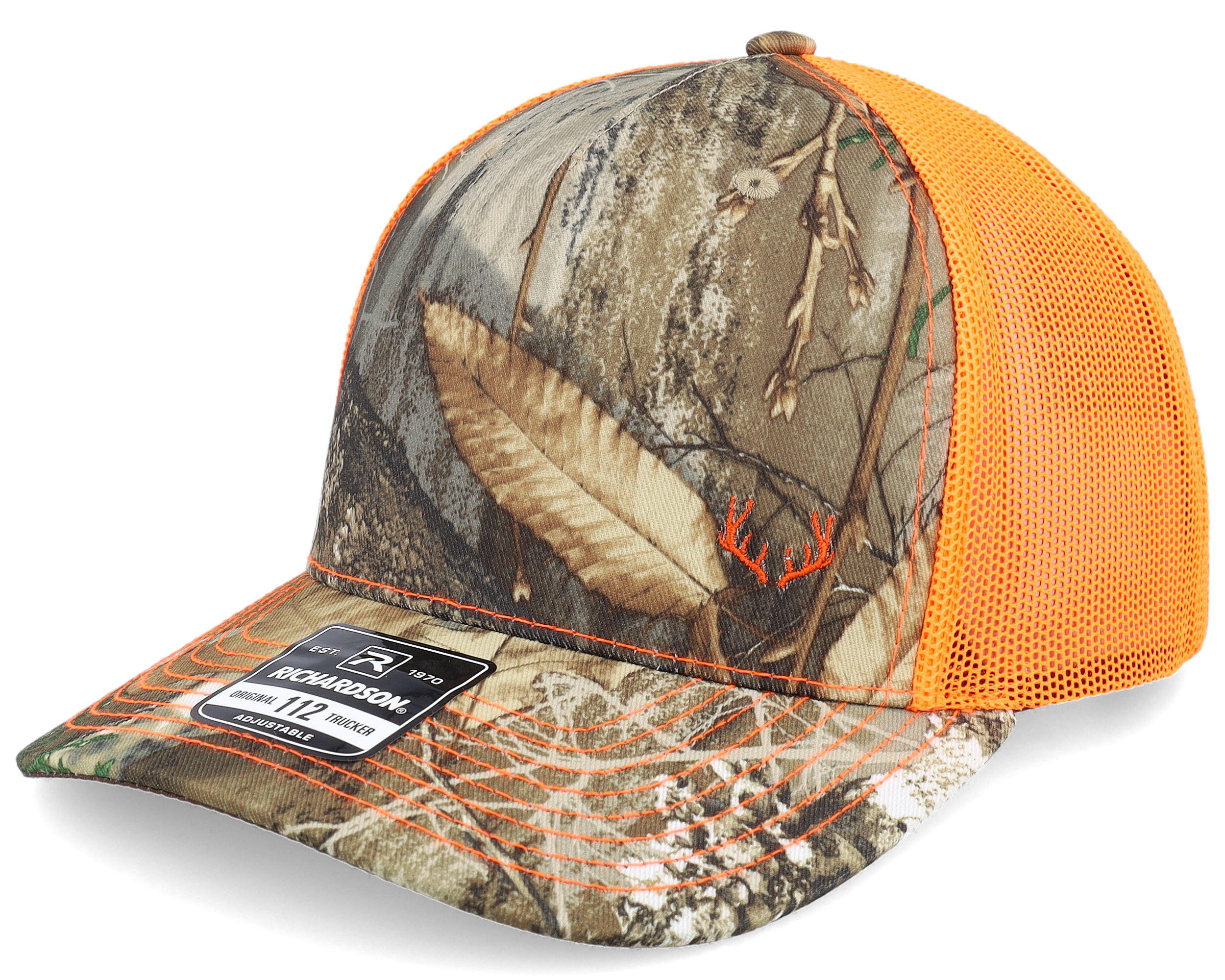 Tiny Deer Antlers 112pfp Realtree Edge/Orange A-Frame Trucker - Hunter ...