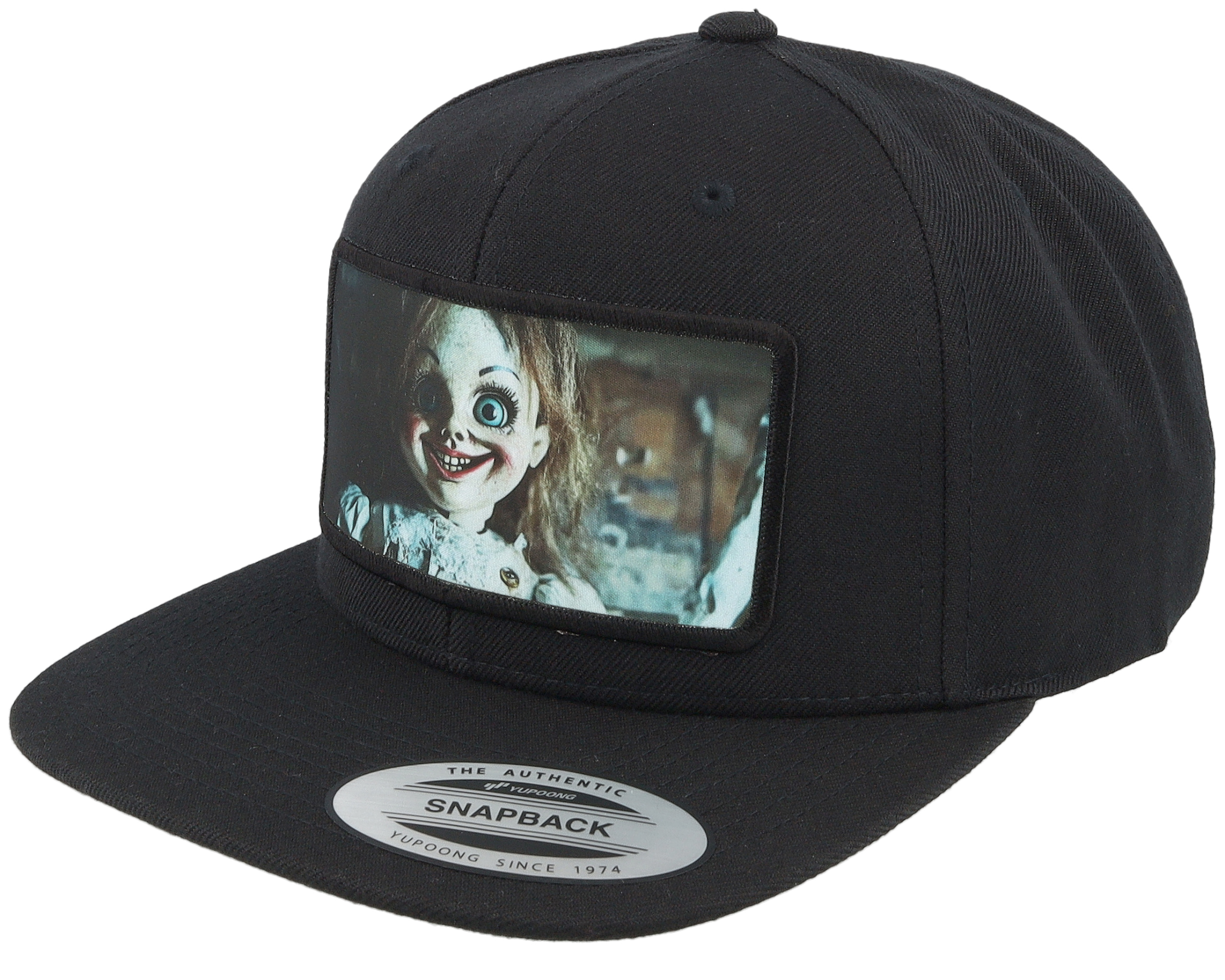 Scary Doll Black Snapback - Scenes | Hatstoreworld.com