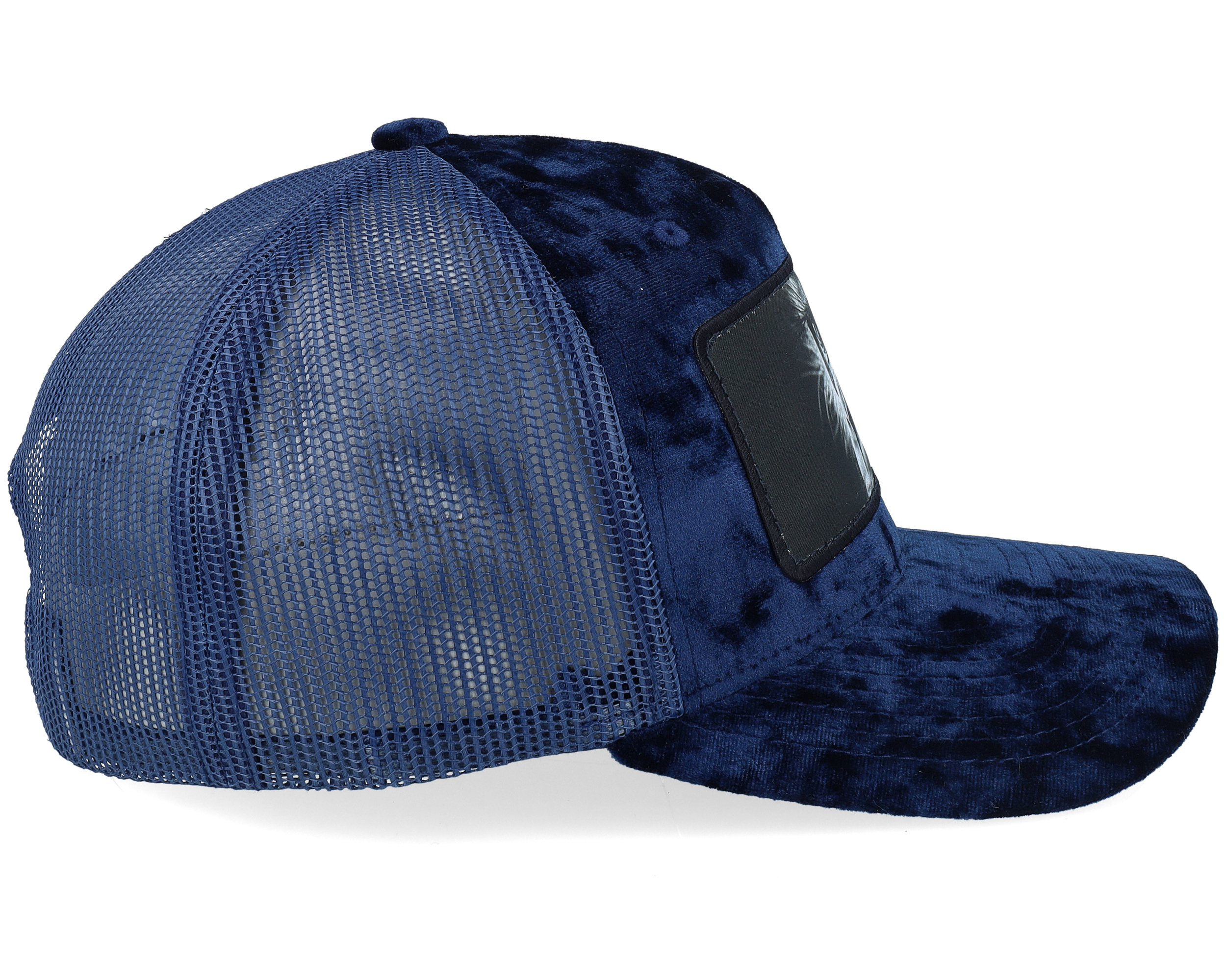 Monkey Big Patch Velvet Navy Trucker - Calza Pennello | Hatstore.com