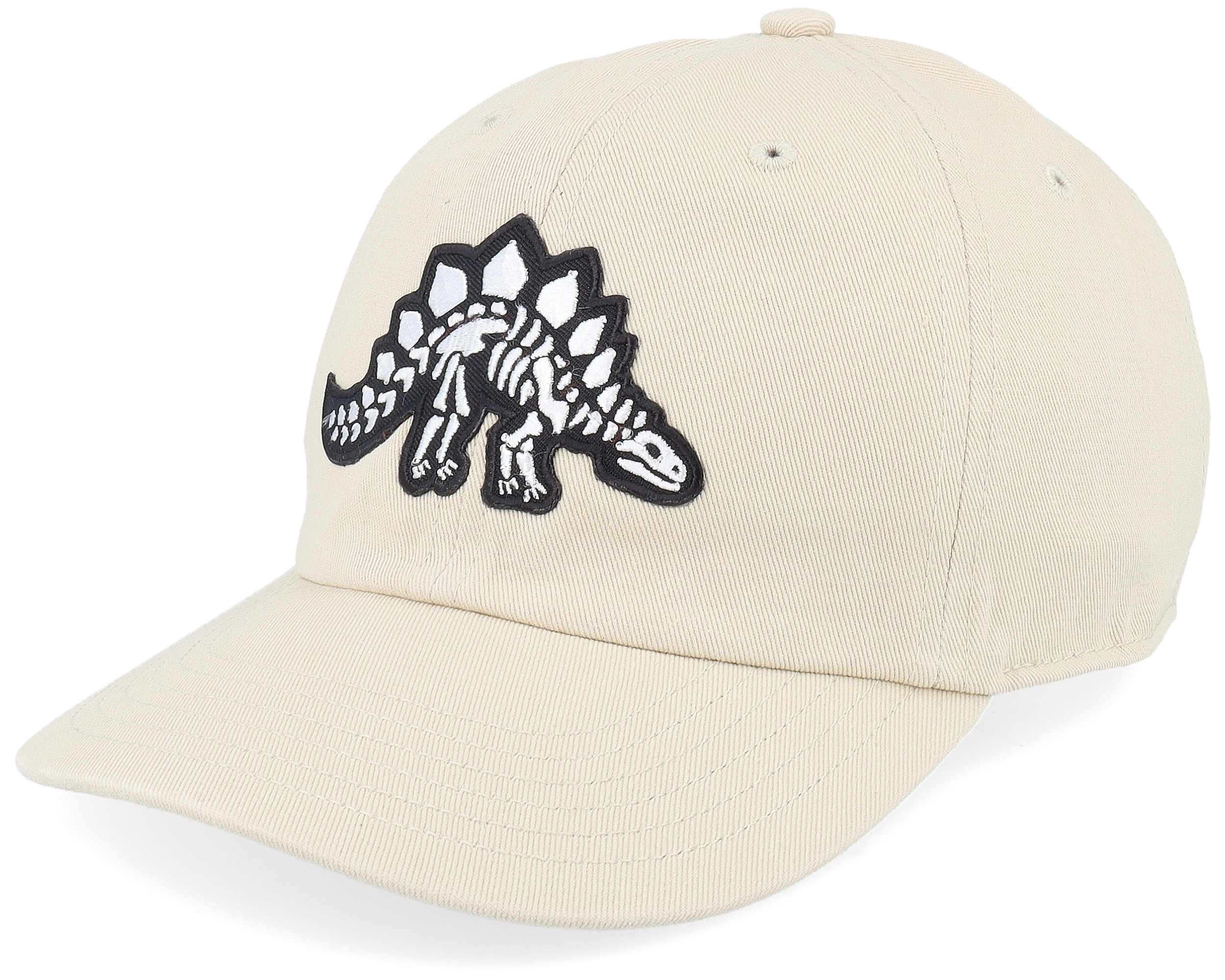 Kids Stegosaurus Skeleton Patch Stone Dad Cap | Hatstoreworld.com