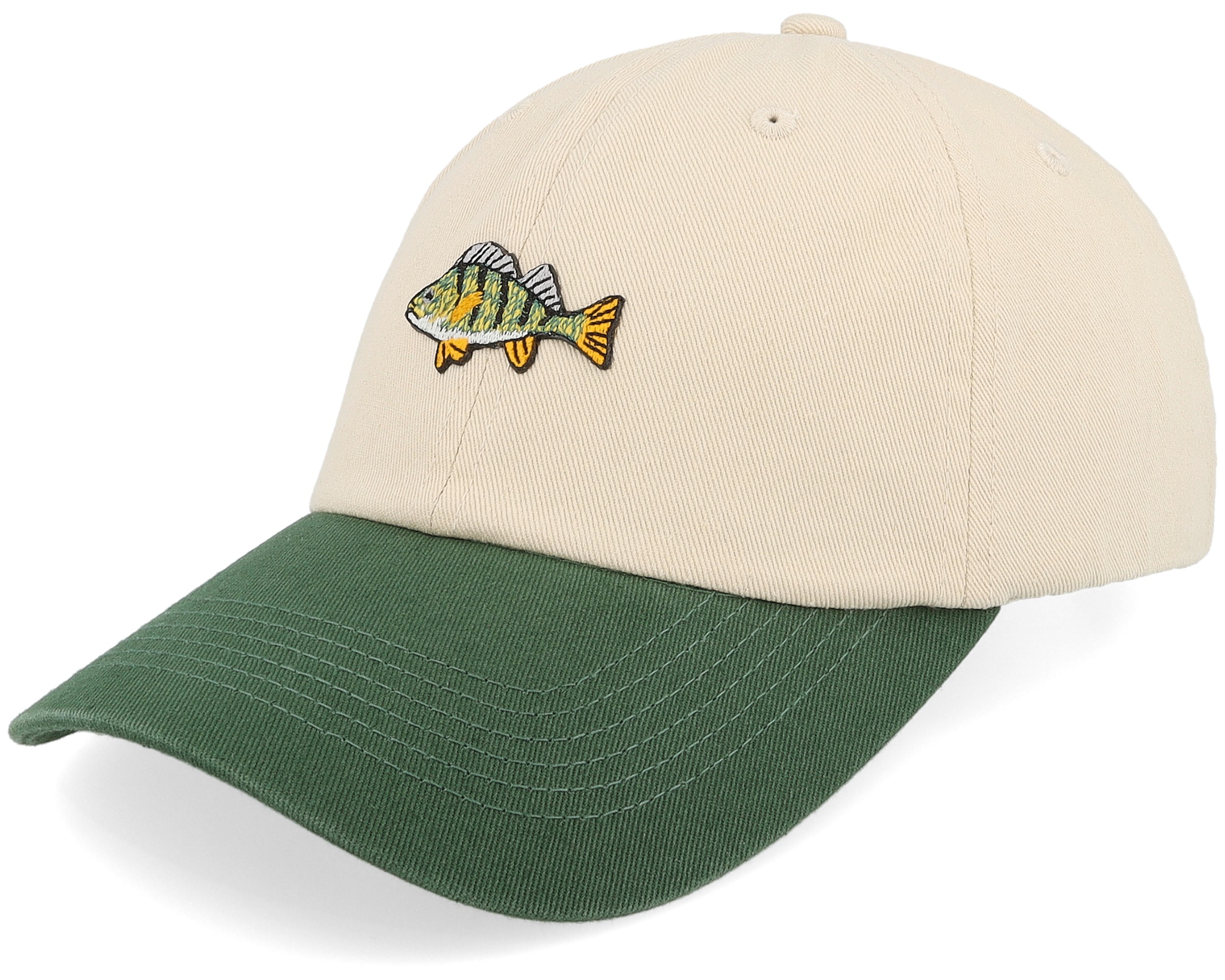Tiny Perch Stone Washed Stone/Dark Green Dad Cap | Hatstoreworld.com