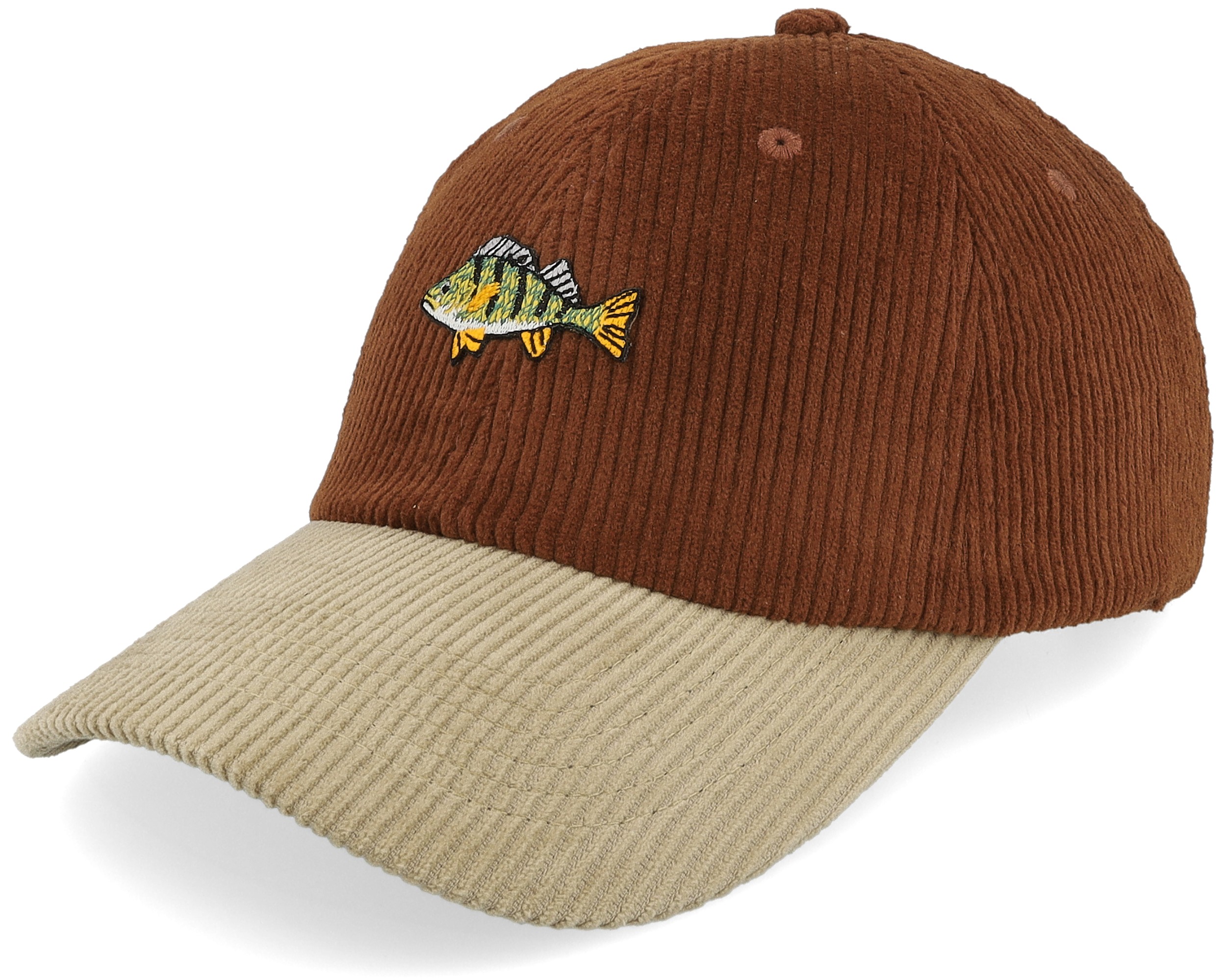 Tiny Perch Corduroy Off Brown/Khaki Dad Cap - Skillfish | Hatstoreworld.com