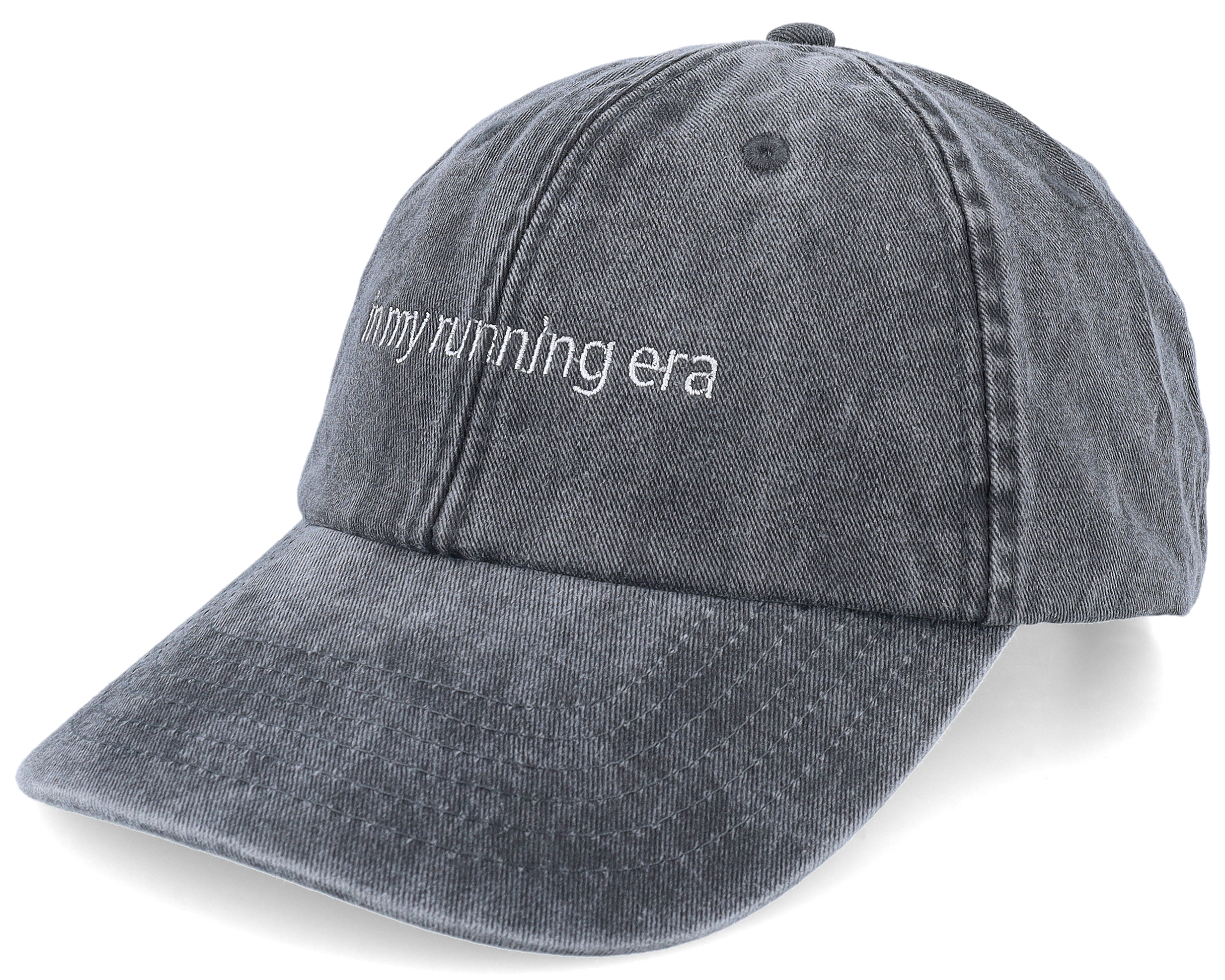 In My Running Era Washed Black Dad Cap | Hatstoreworld.com