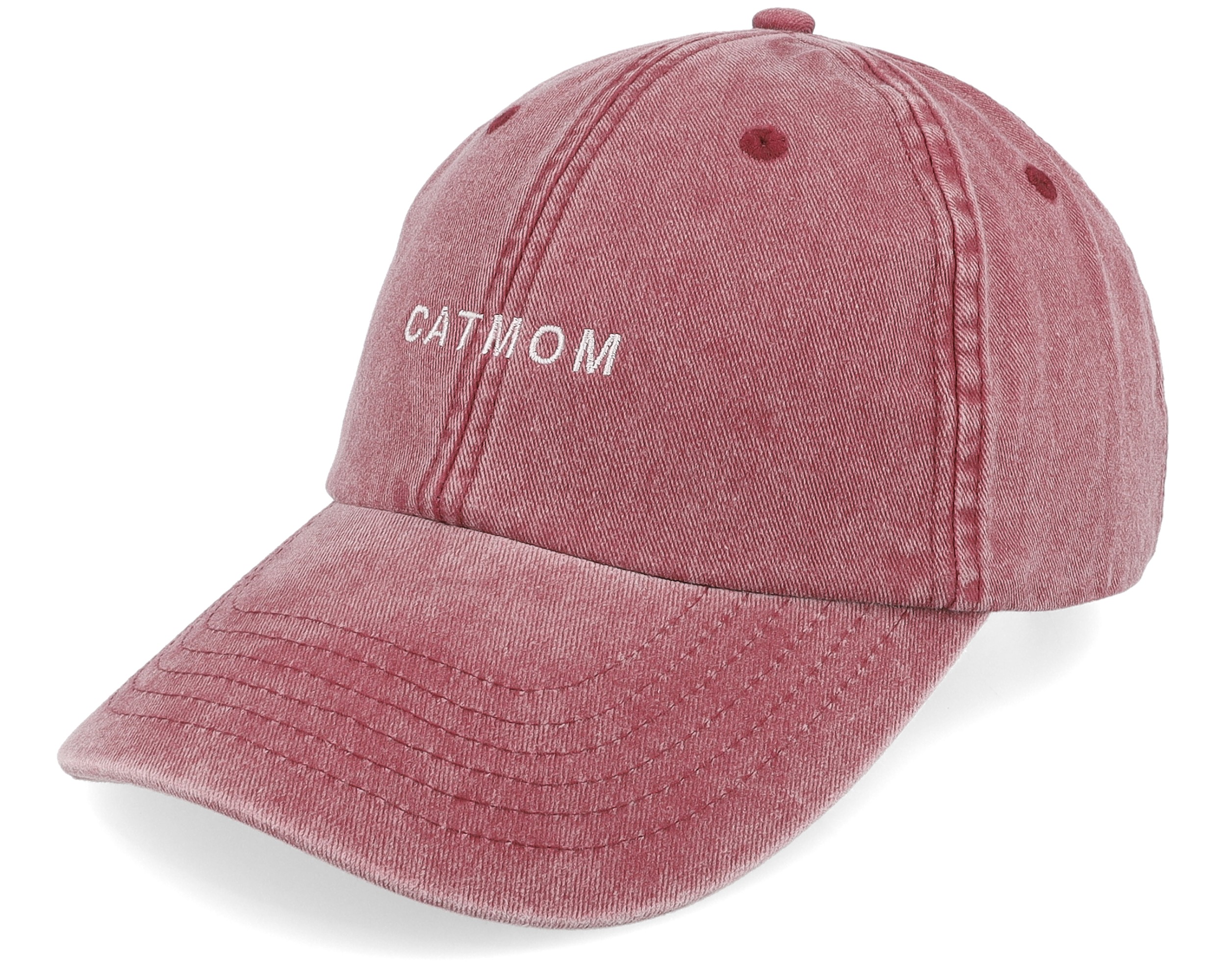 Cat Mom Vintage Washed Red Dad Cap - Iconic | Hatstoreworld.com