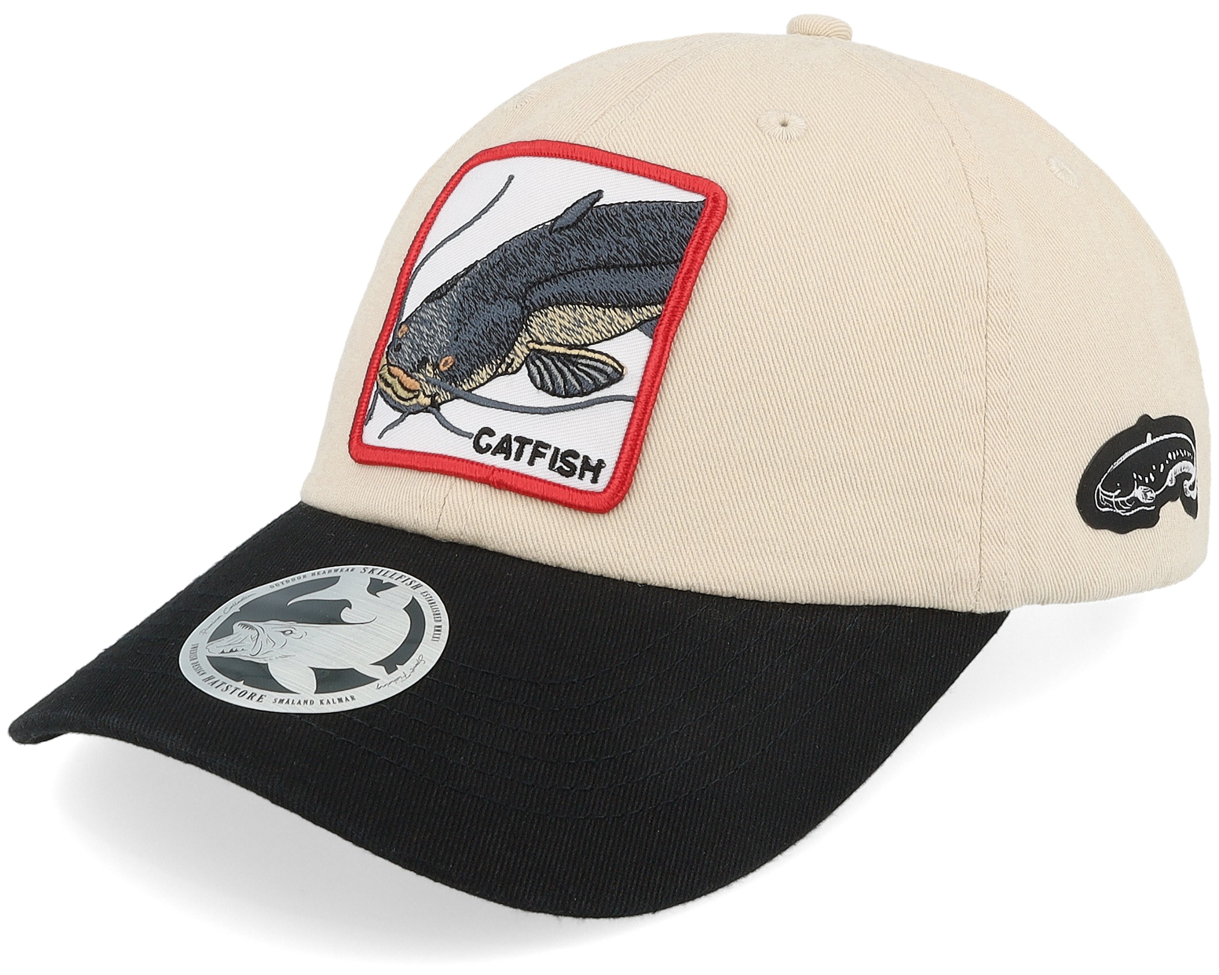 Catfish Box Stone Washed Stone/Black Dad Cap | Hatstoreworld.com