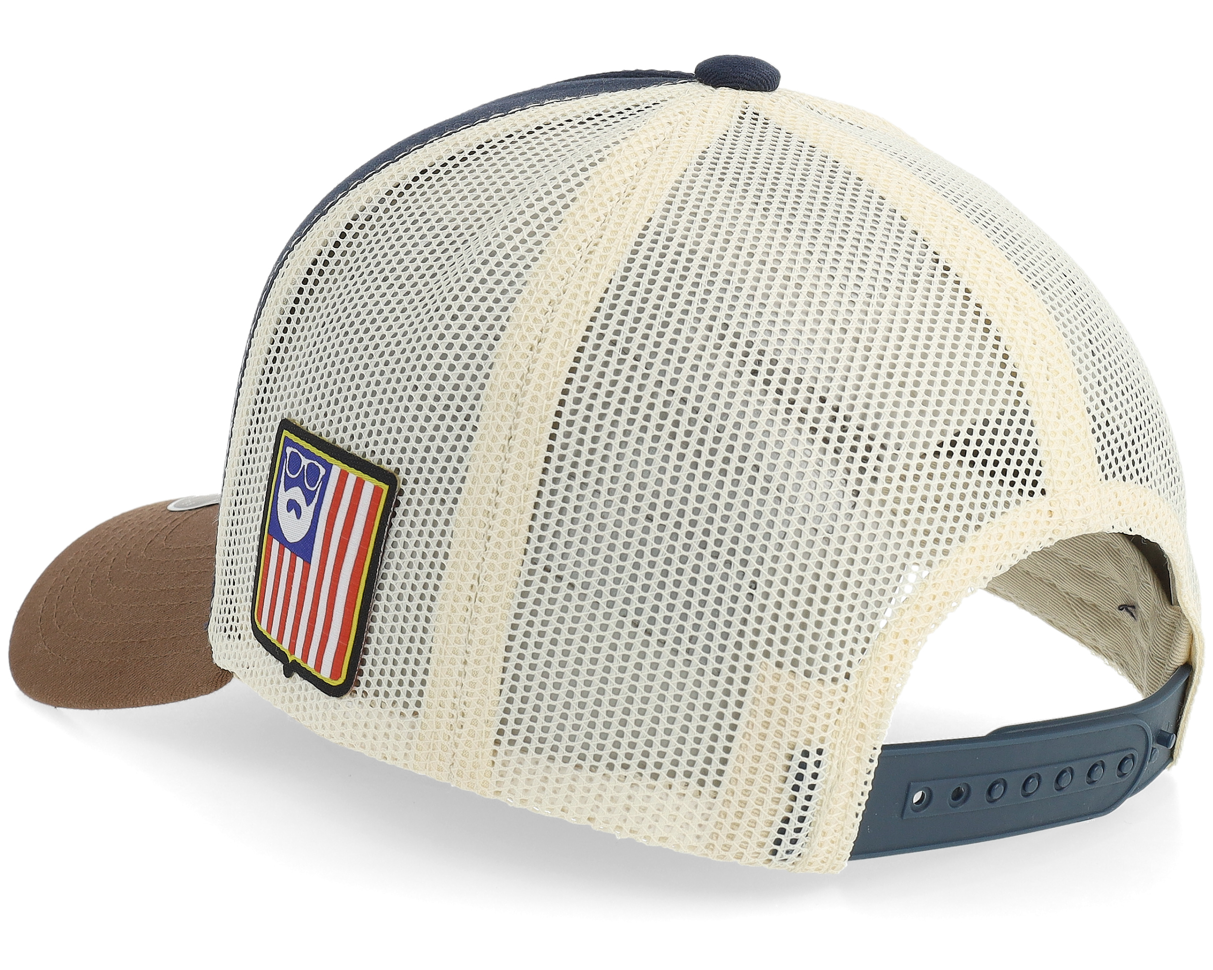Seal Of President Otub Navy/Stone A-frame Trucker | Hatstore.com