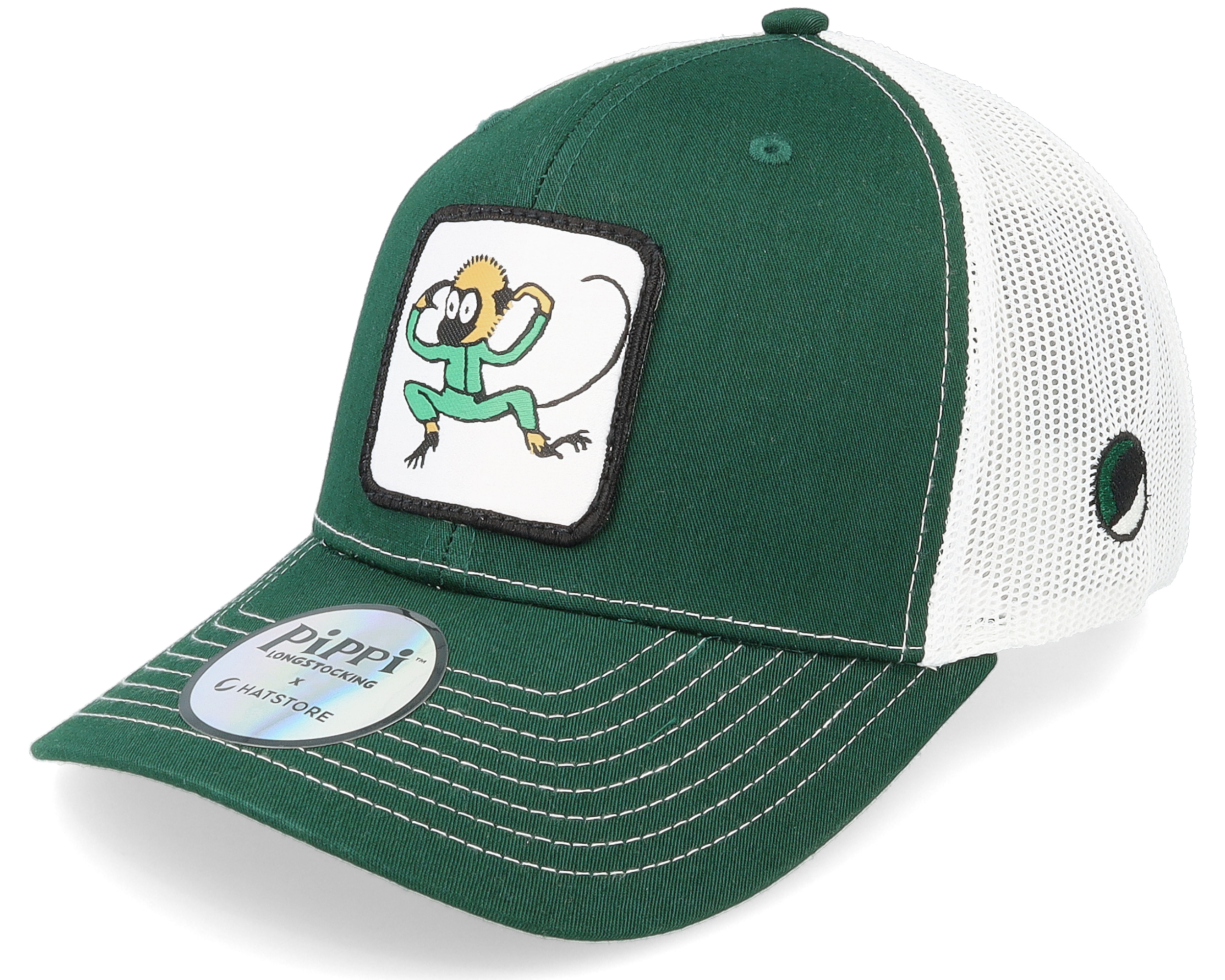 Herr Nilsson Green/White Trucker - Pippi Langstrumpf | Hatstoreworld.com