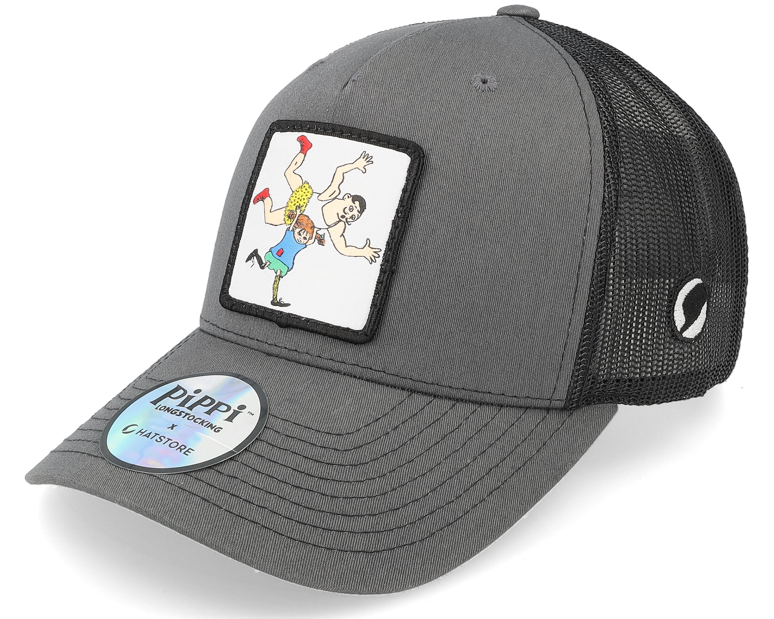 Pippi Strongman Grey Trucker | Hatstoreworld.com