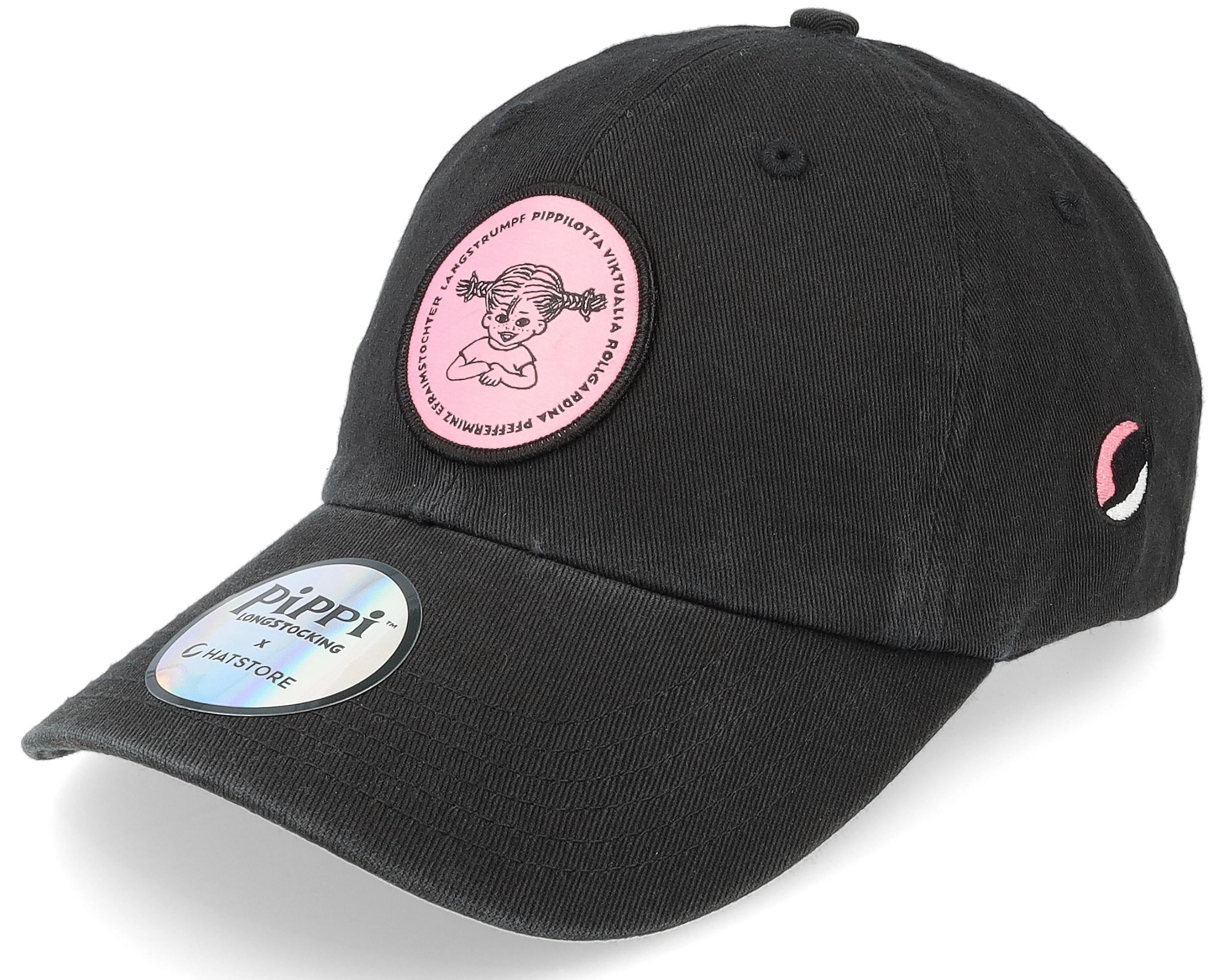 Pippilotta Black/Pink Dad Cap | Hatstoreworld.com