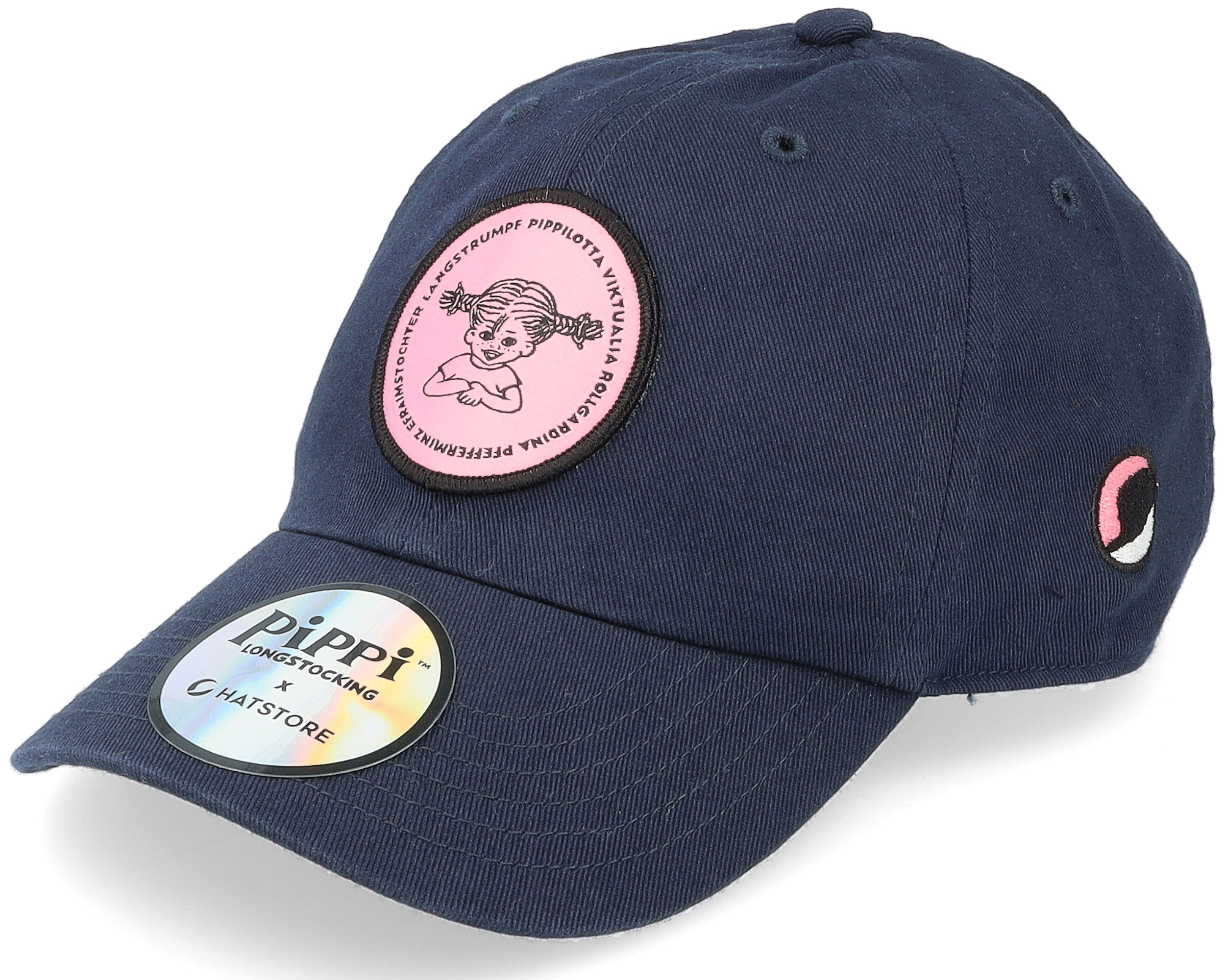 Kids Pippilotta Navy/Pink Dad Cap | Hatstoreworld.com
