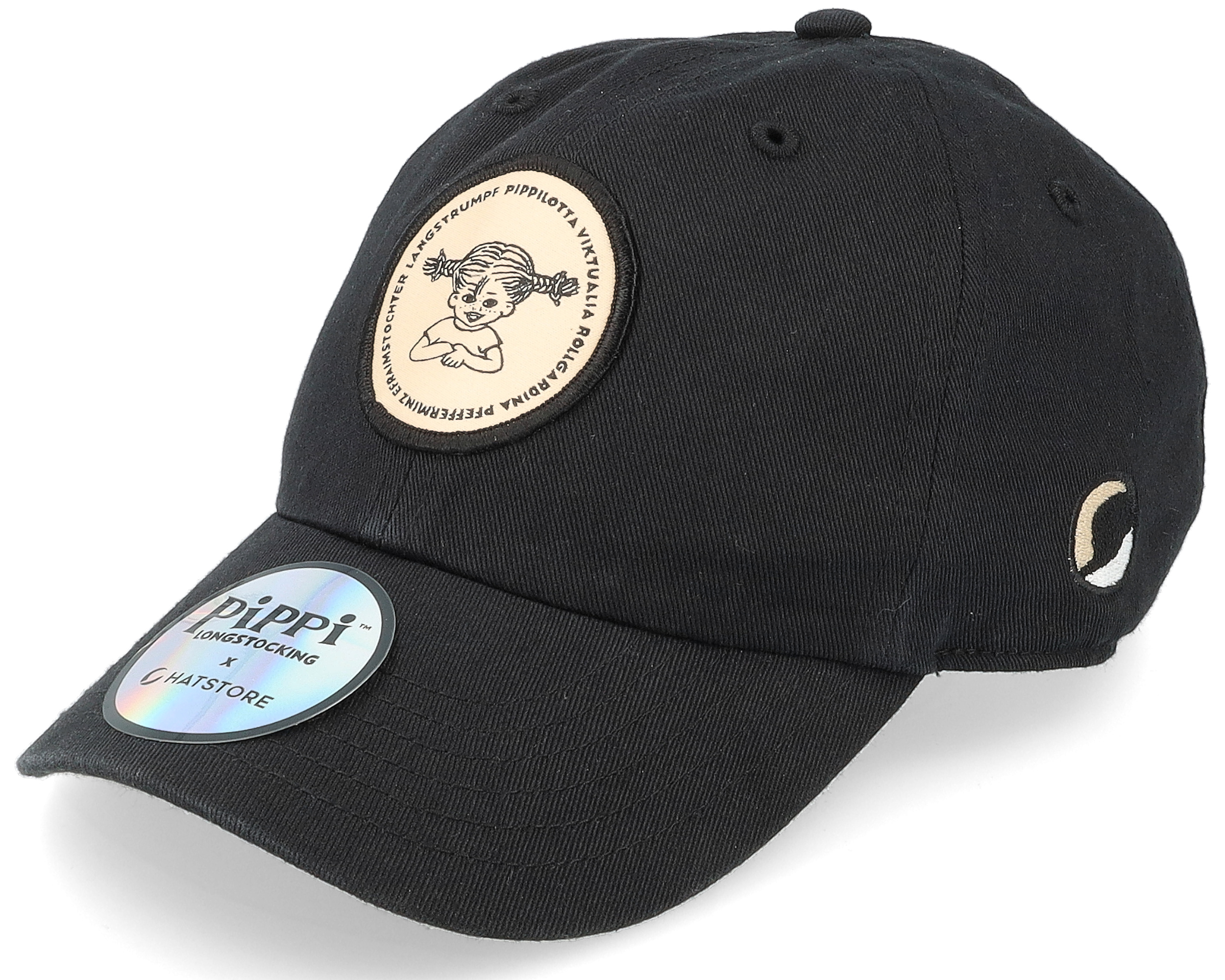 Kids Pippilotta Black/Sand Dad Cap | Hatstoreworld.com