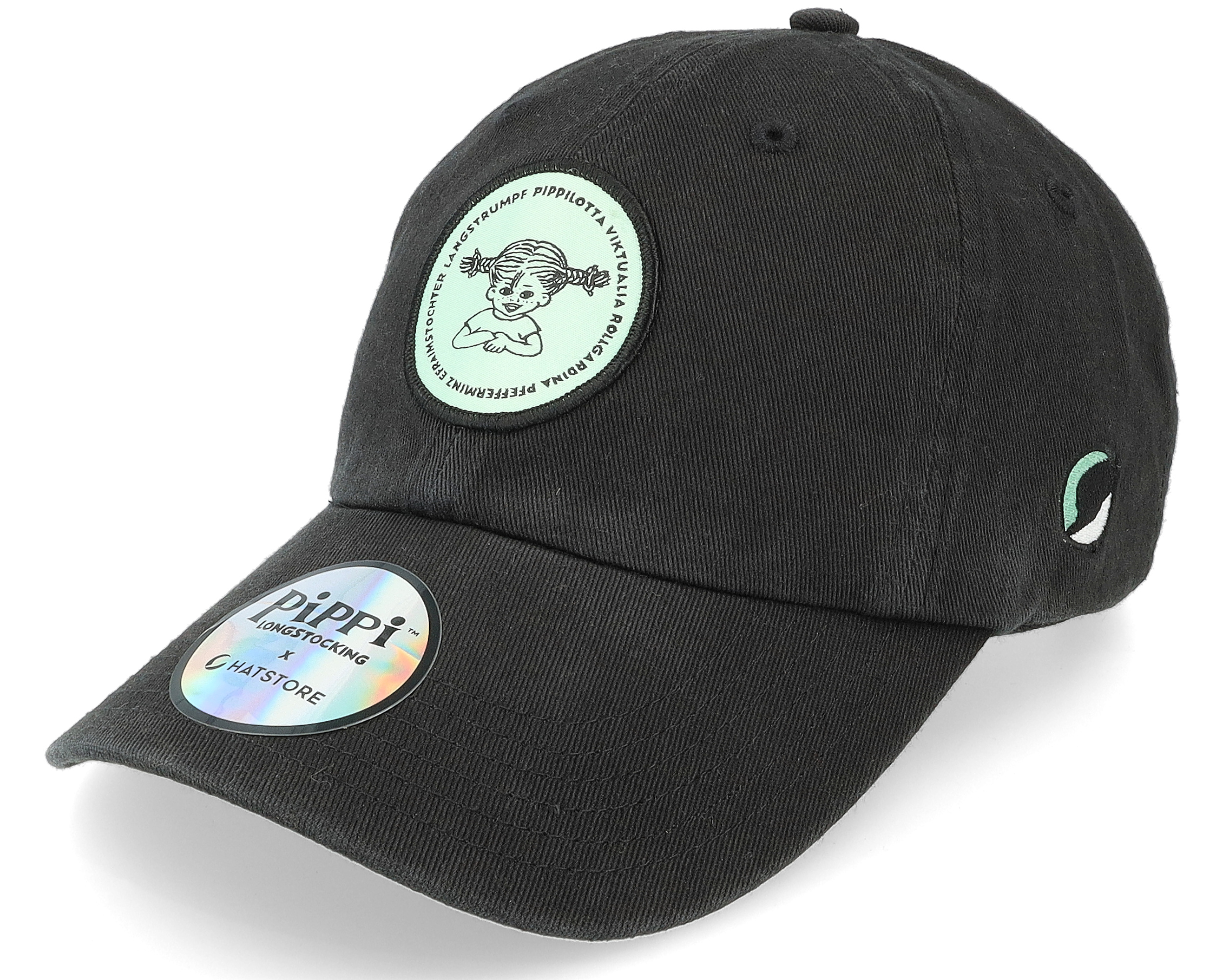 Pippilotta Black/Mint Green Dad Cap | Hatstoreworld.com