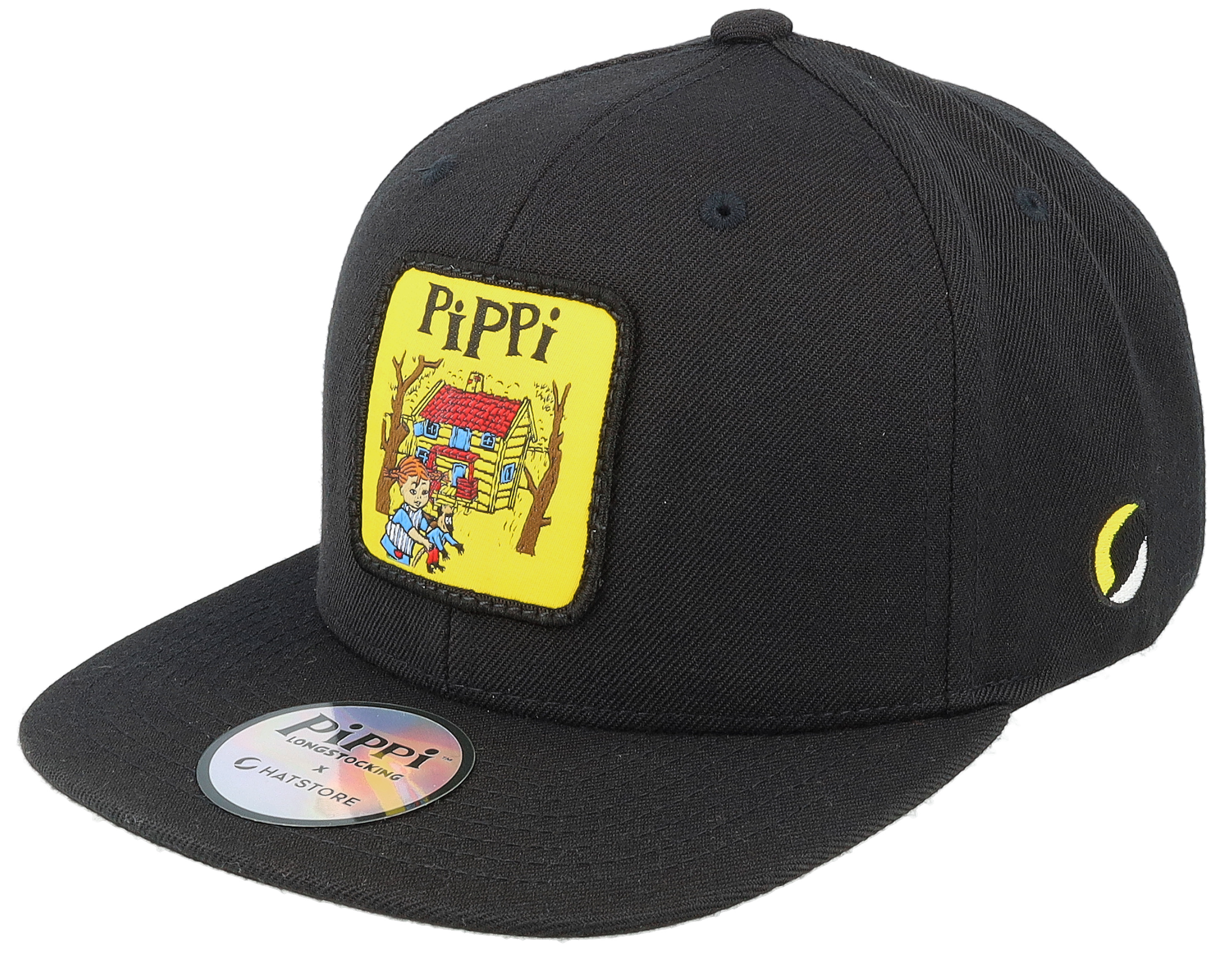 Kids Pippi Cover Black Snapback | Hatstoreworld.com