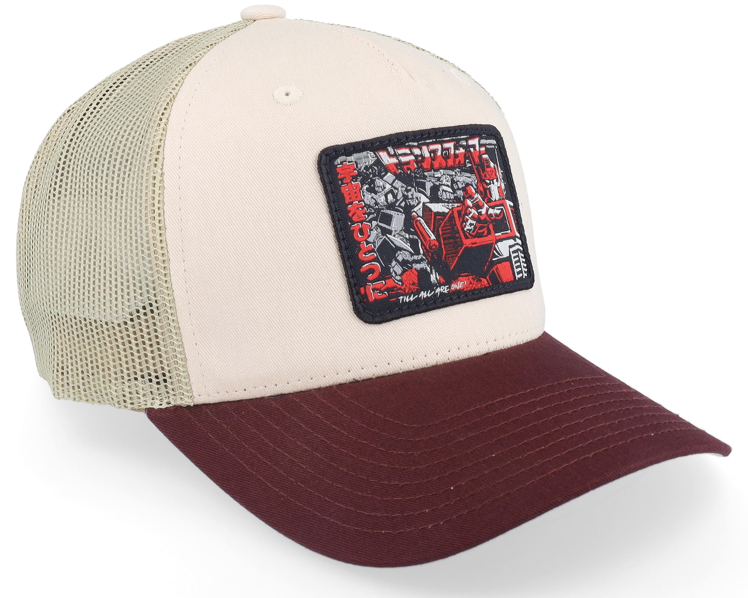 Optimus Prime Stone/Maroon Trucker - Transformers cap | Hatstoreworld.com