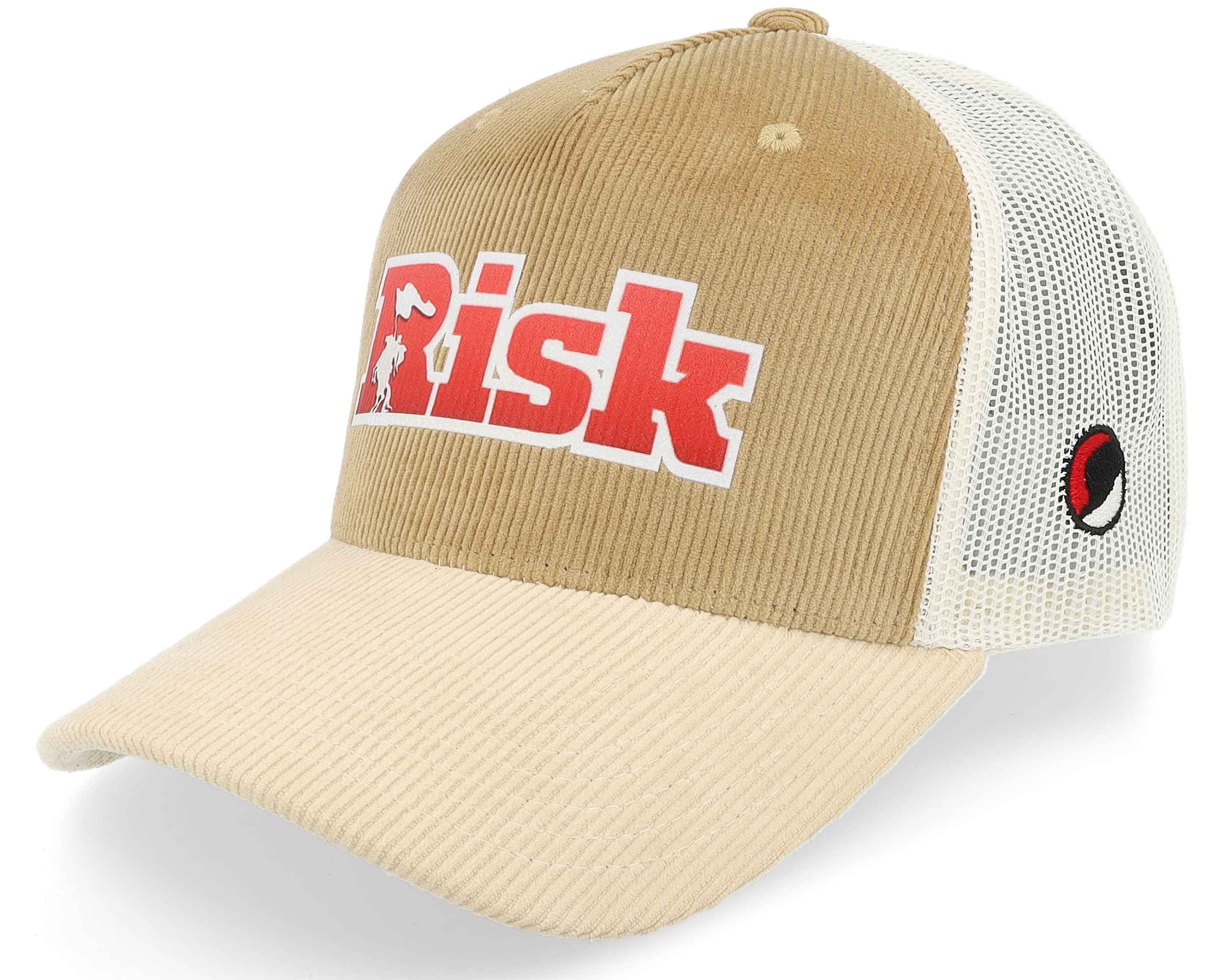 Risk Cord Caramel/Ivory A-frame Trucker - Risk cap | Hatstore.com