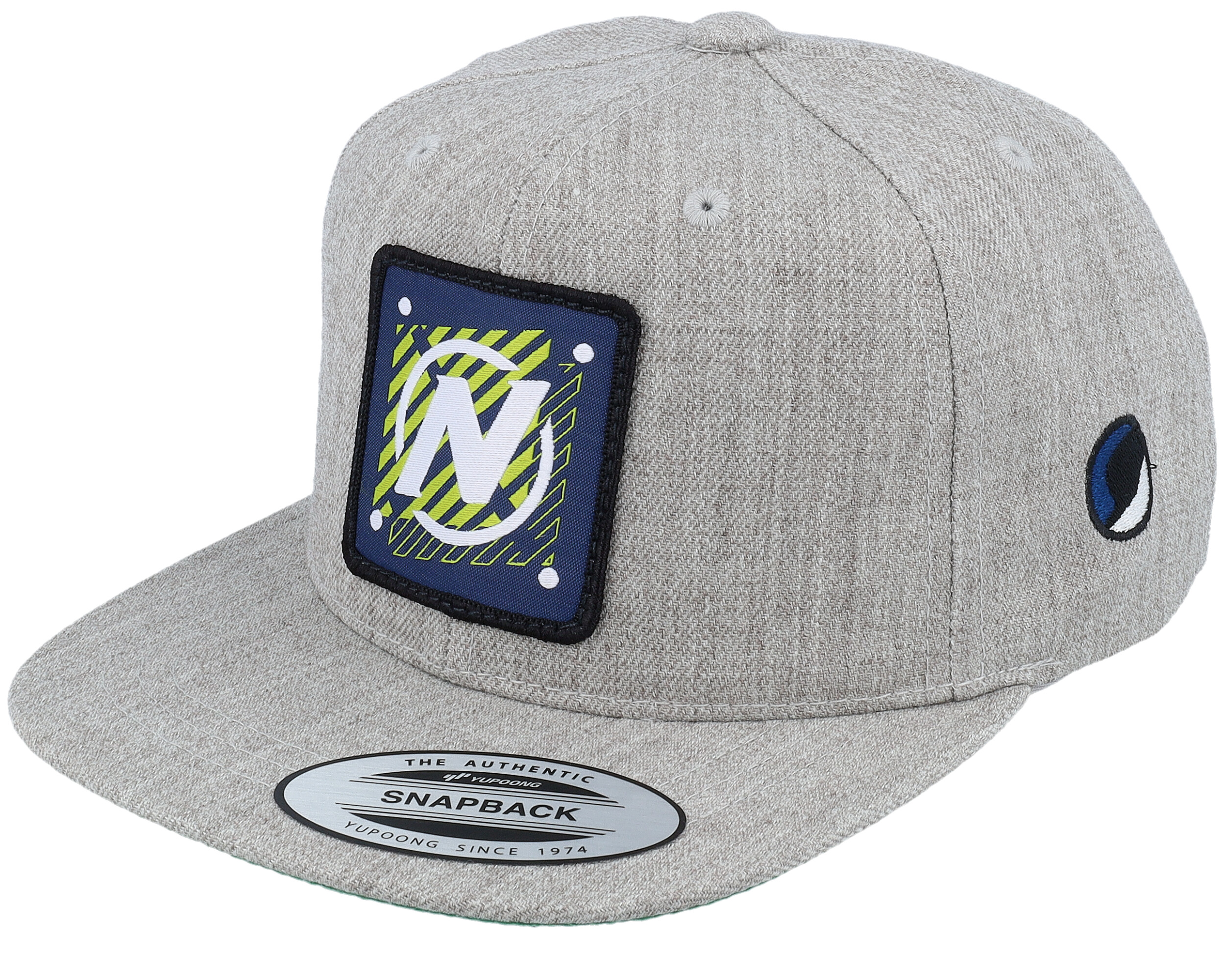 Kids Letter Logo Heather Grey Snapback | Hatstoreworld.com